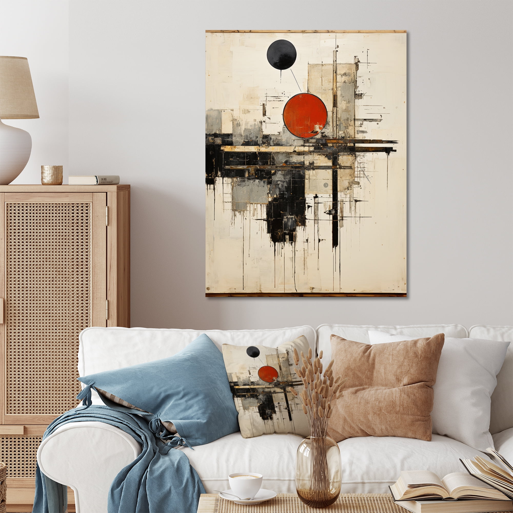 Designart "Squarekazimir Malevichs Constructivism Black painting I ...