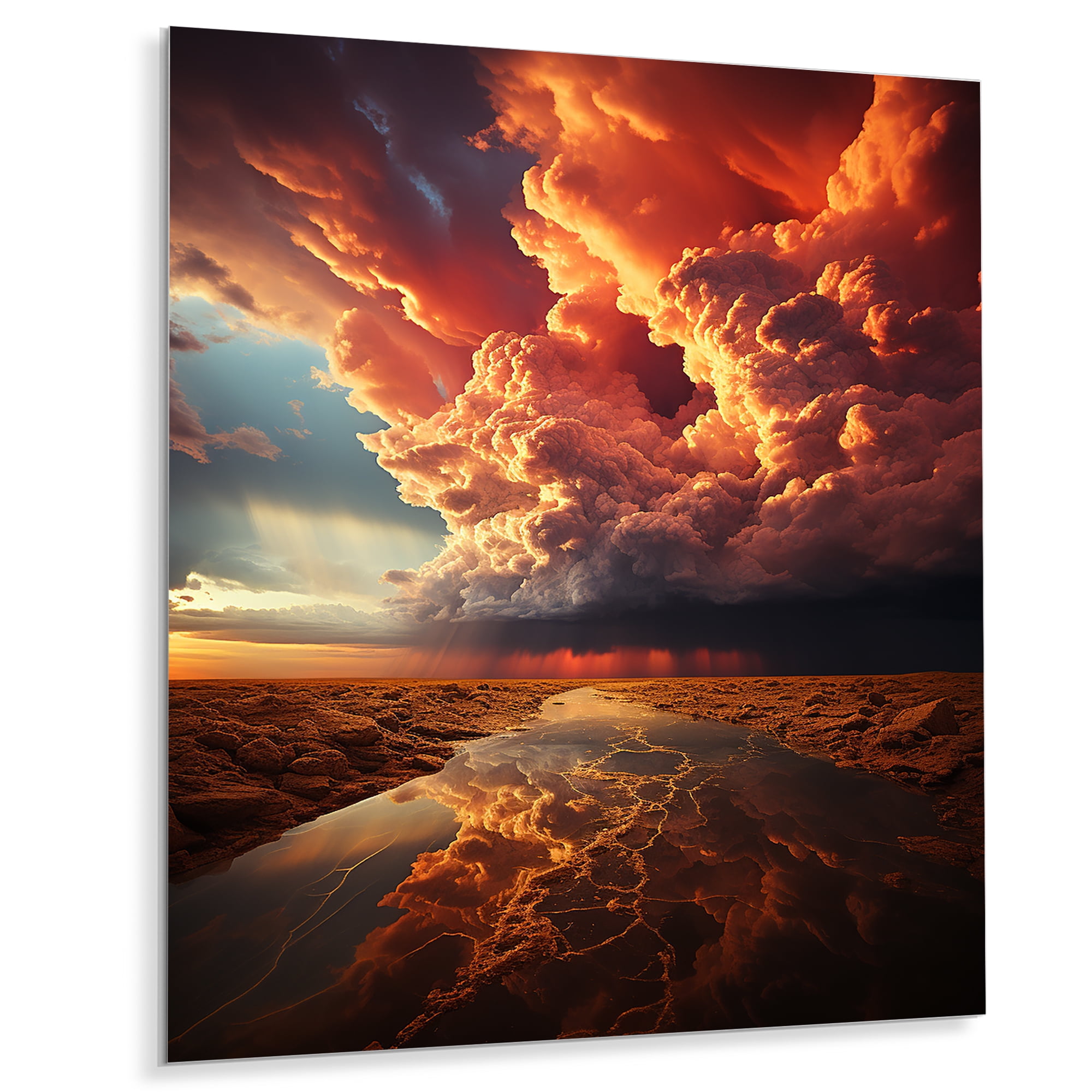 Designart "Storm Clouds Mystical Beauty " Landscape & Nature Metal Art ...