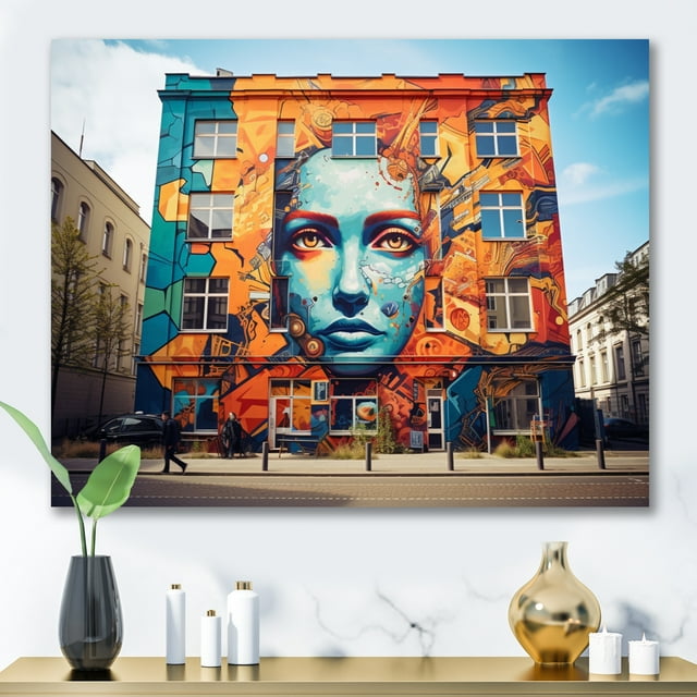 Designart "Street Art Germany Berlin wall art II" Modern Wall Decor ...