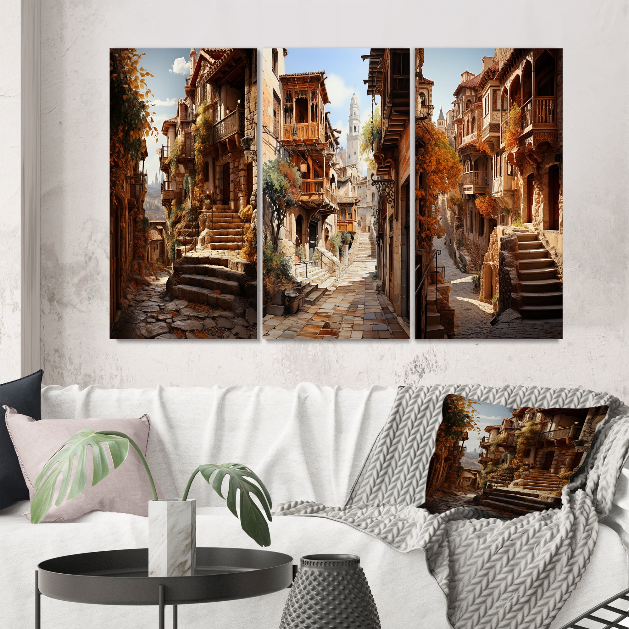 Designart "Strolling Through Medieval Streets of Toledo, Spain III ...
