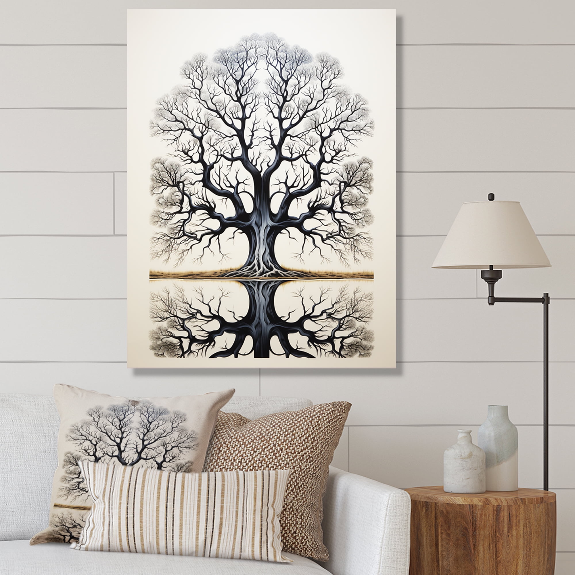 Designart "Sublime Symmetry in Trees" Landscape Trees Wall Art Living ...