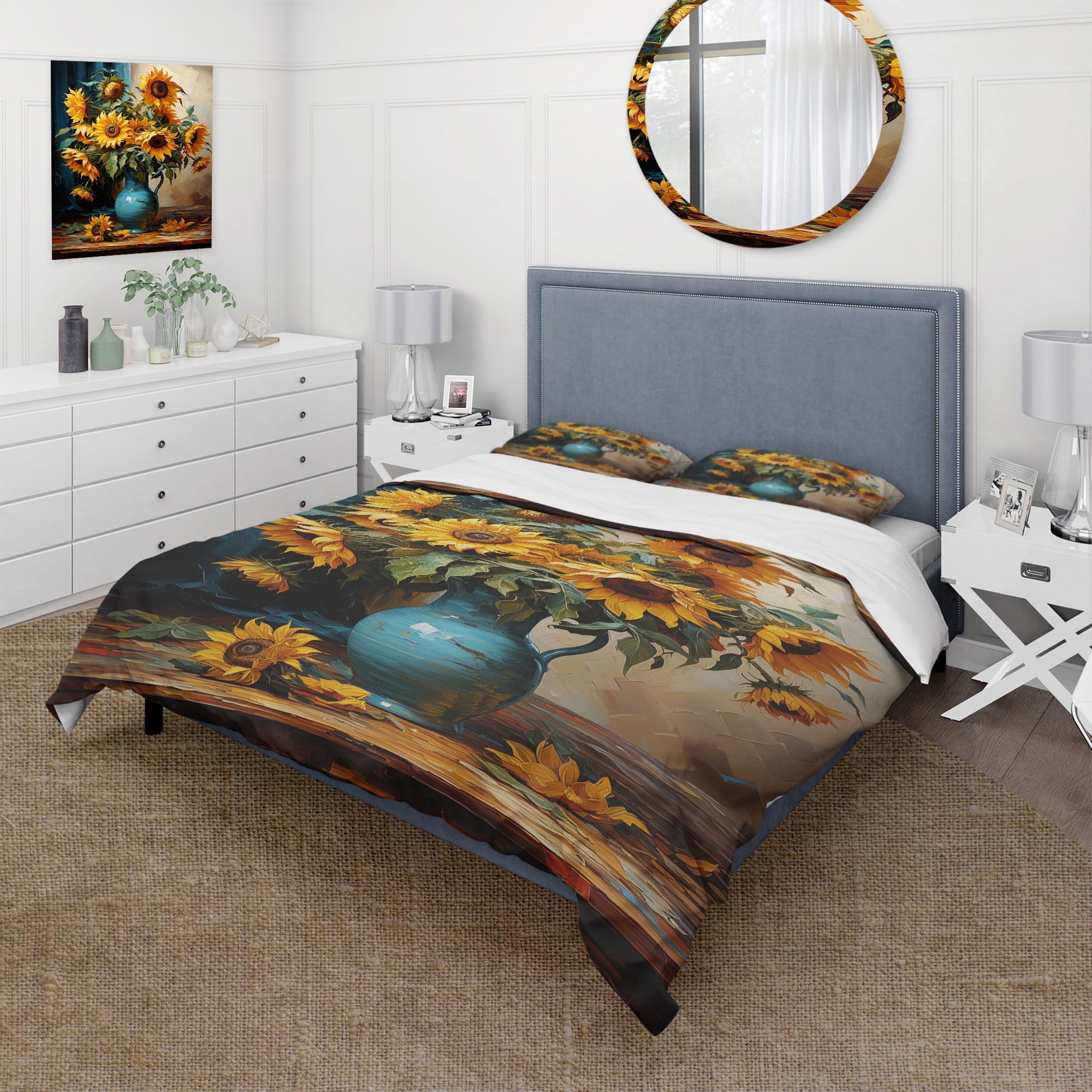 Designart "Sunflowers Van Gogh s Timeless Masterpiece II" Floral ...