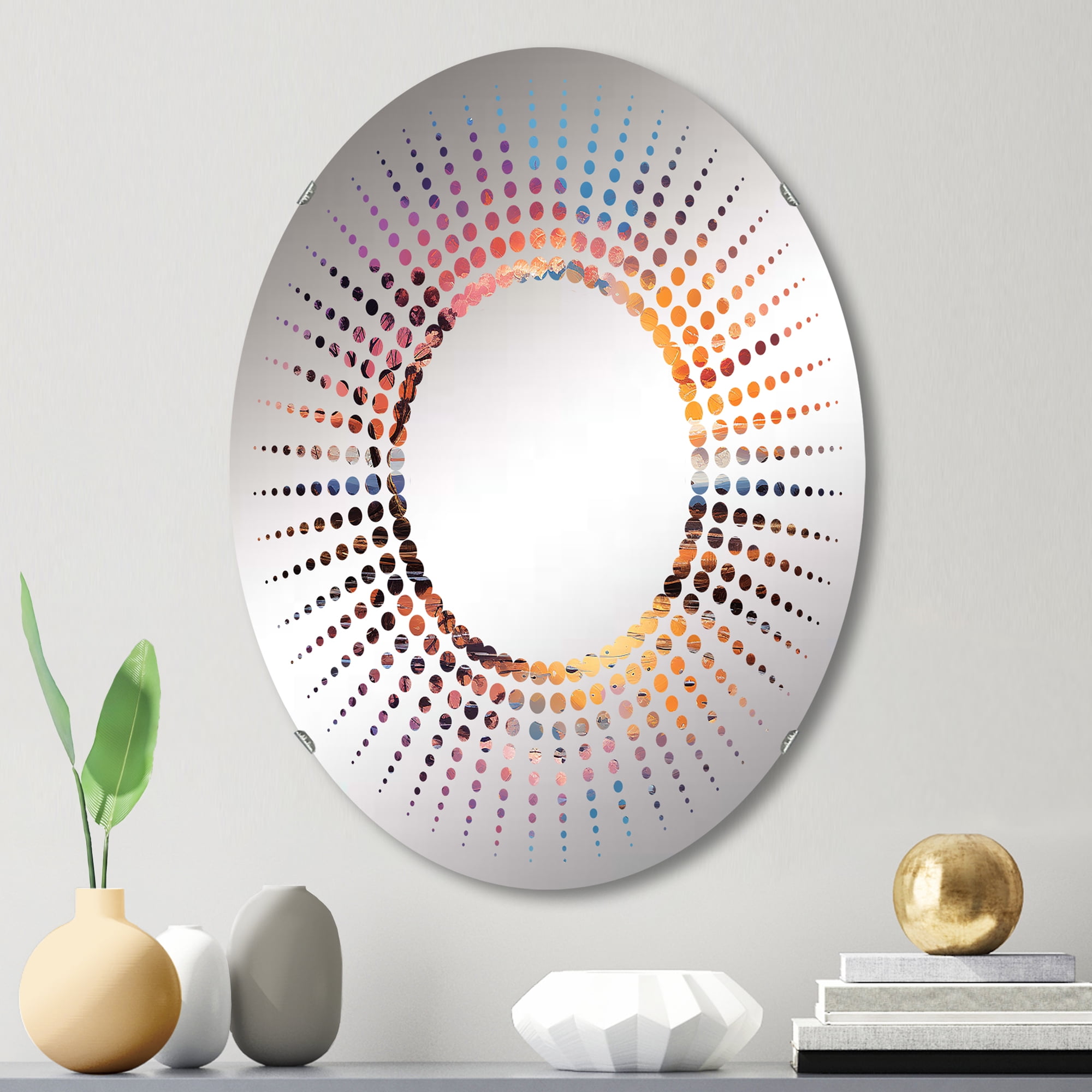 Designart "Sunset Sky in Charming Dessert Tones III" Sky Starburst ...
