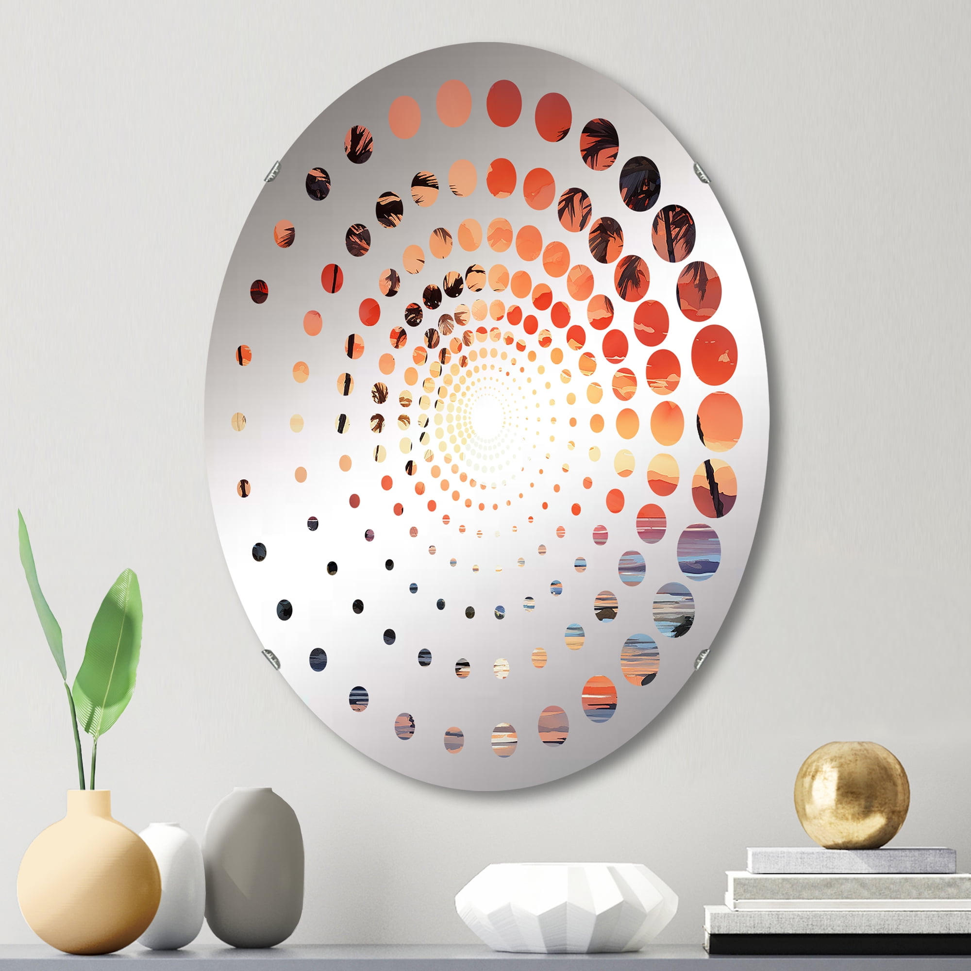 Designart "Sunset Tranquility in Tropical Twilight" Palms & Palm Trees ...