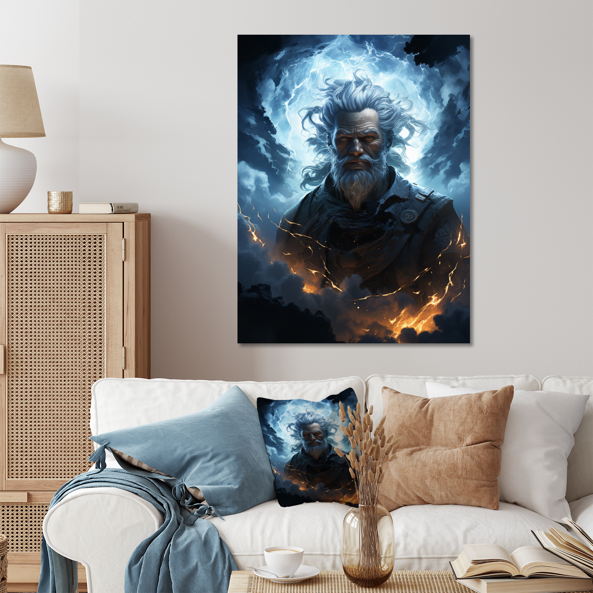 Designart "Superhero with Great Power III" Superheros Metal Wall Art ...