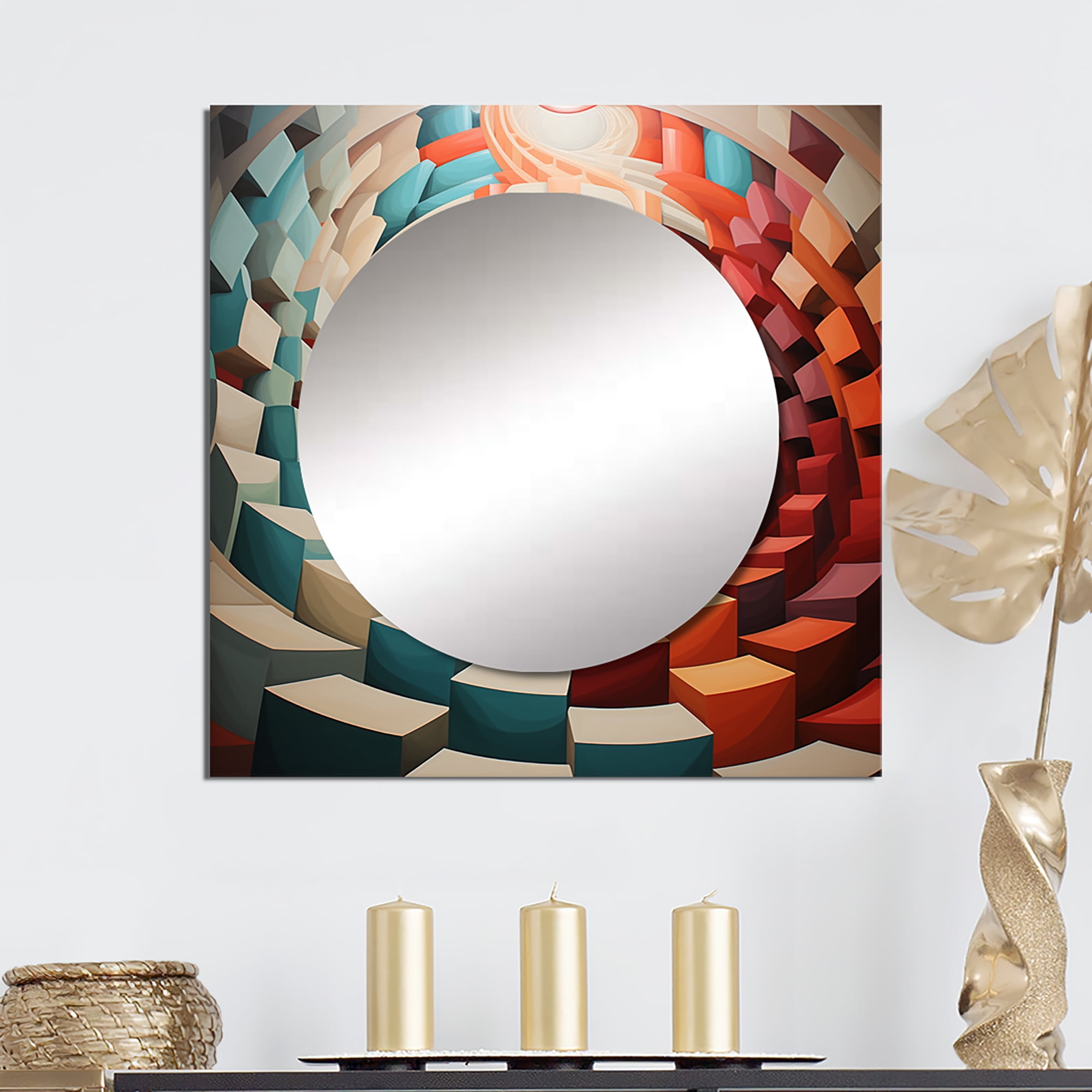 Designart "Surreal Op Art Spectrum Vibrant and Colorful IV" Abstract ...