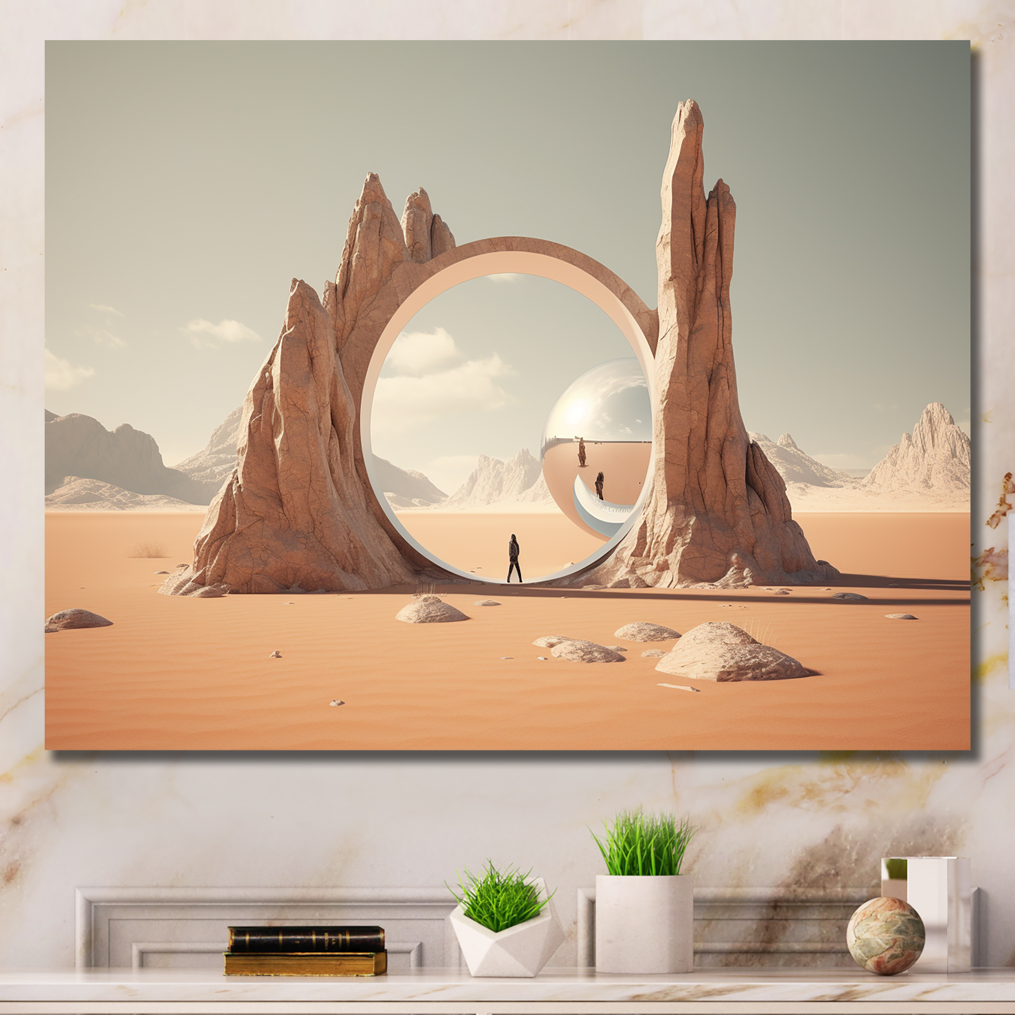 Designart "Surreal Portal Gateway to the Unknown IV" Landscapes Wall ...
