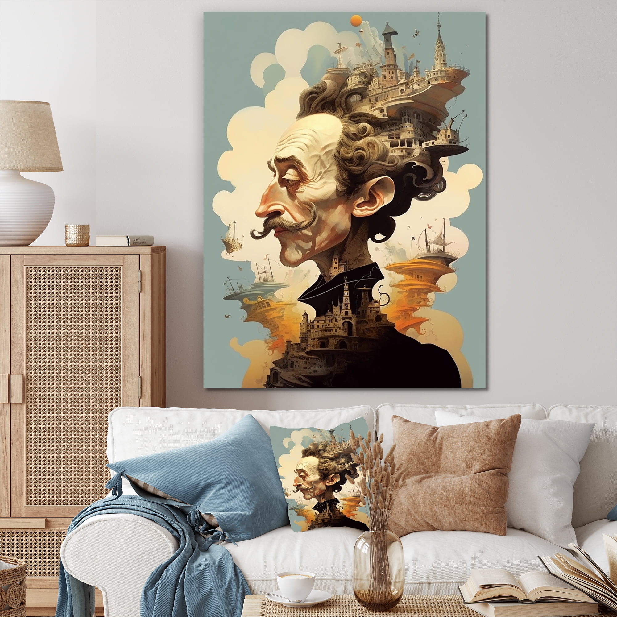Designart "Surreal Portrait In The Style Of Salvador Dali" Surrealism ...