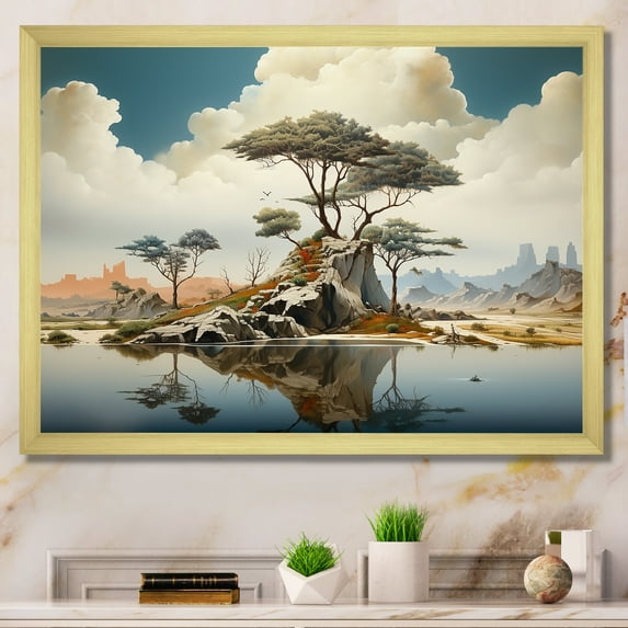 Designart "Surreal Tree Reverie Mind-Blowing Landscape I" Landscapes ...