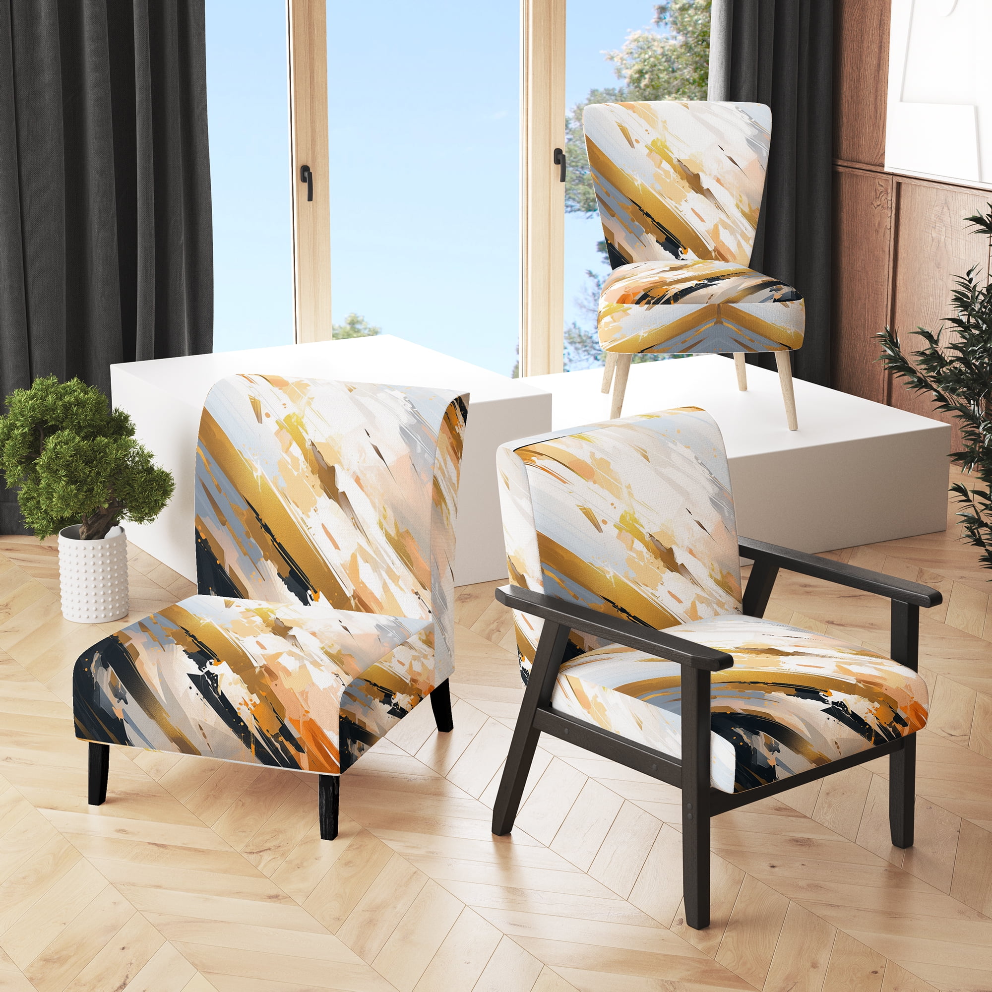 Designart "Symmetrical Abstractions Multicolor Mosaic" Multi-Color ...