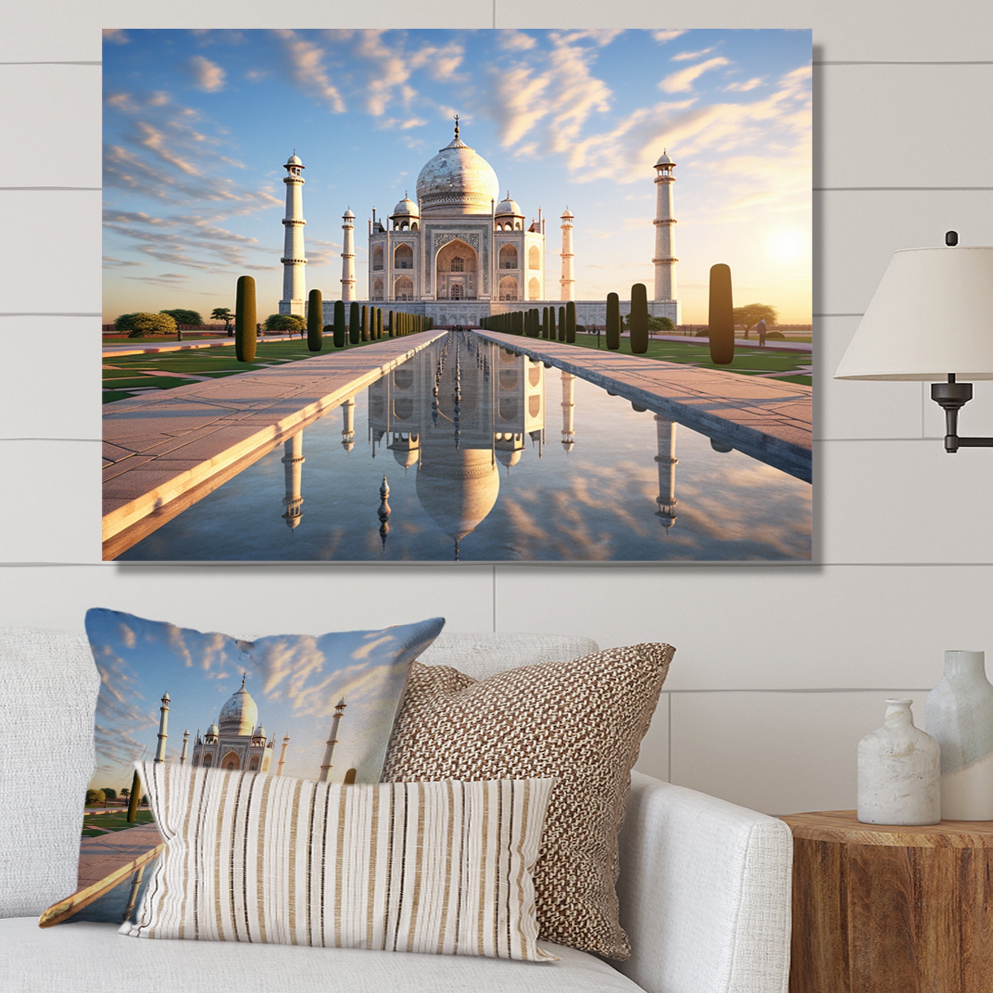 Designart "Taj Mahal Islam wall art I" Islamic Canvas Print - Walmart.com