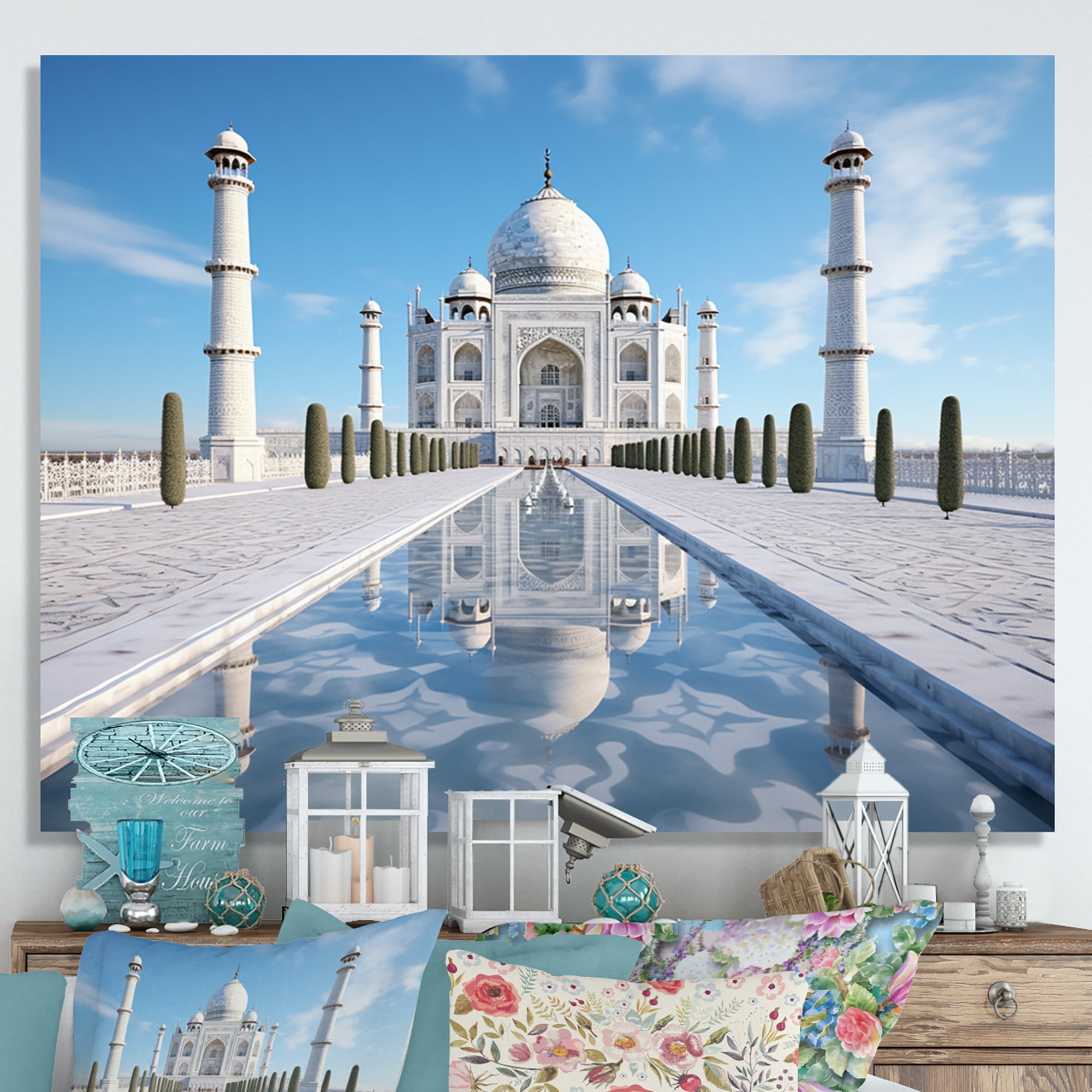 Designart "Taj Mahal Islam wall art II" Islamic Wall Decor - Walmart.com