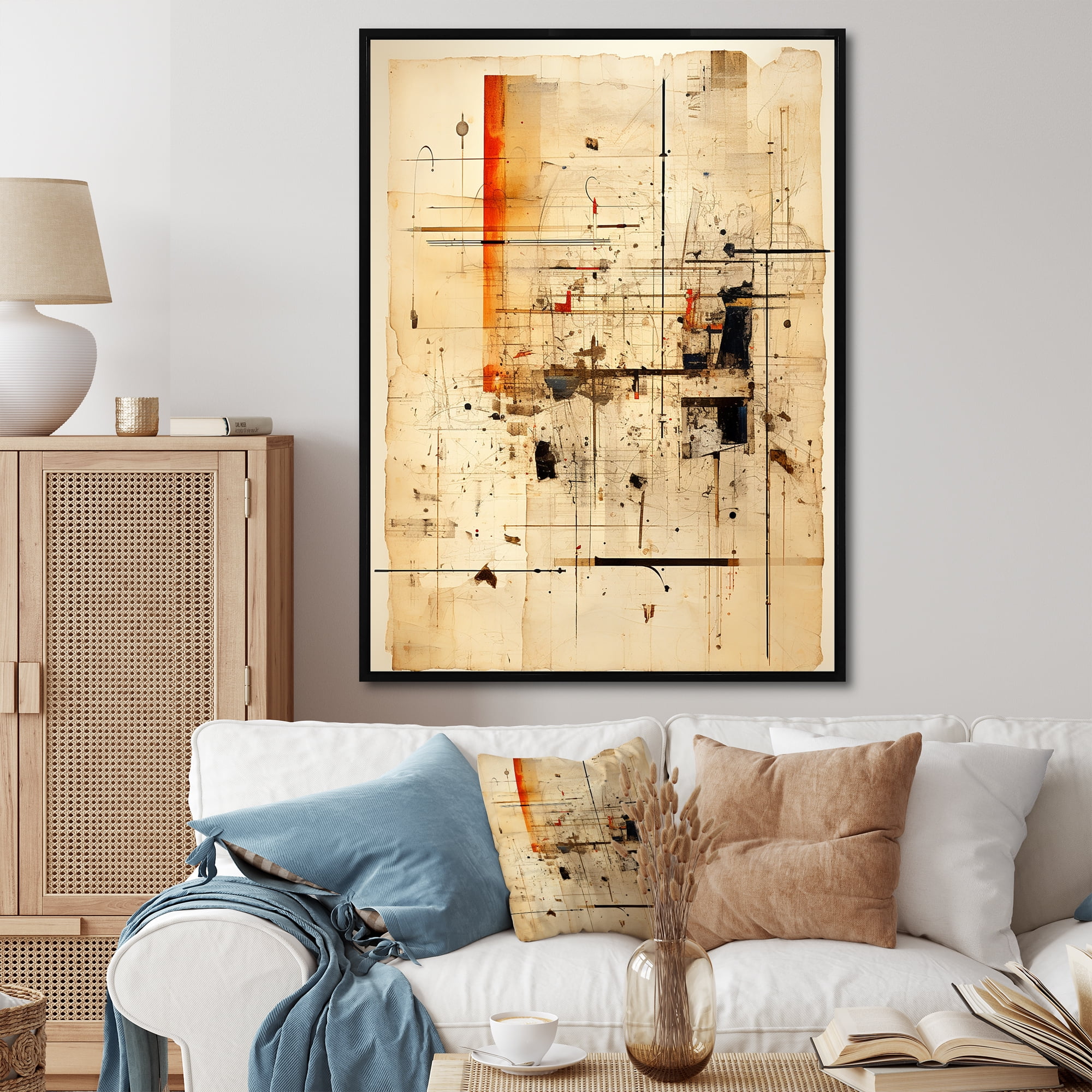 Designart "The Ancient Tales Of Hindu Puranas On Papyrus Parchment ...