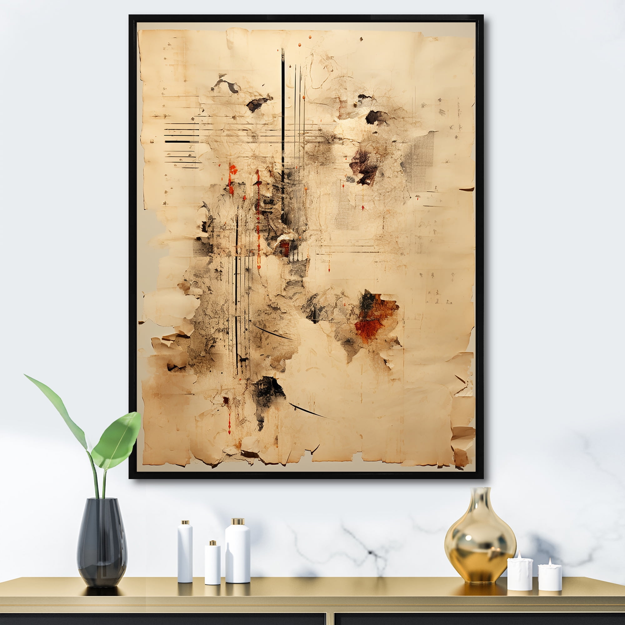 Designart "The Ancient Tales Of Hindu Puranas On Papyrus Parchment I ...