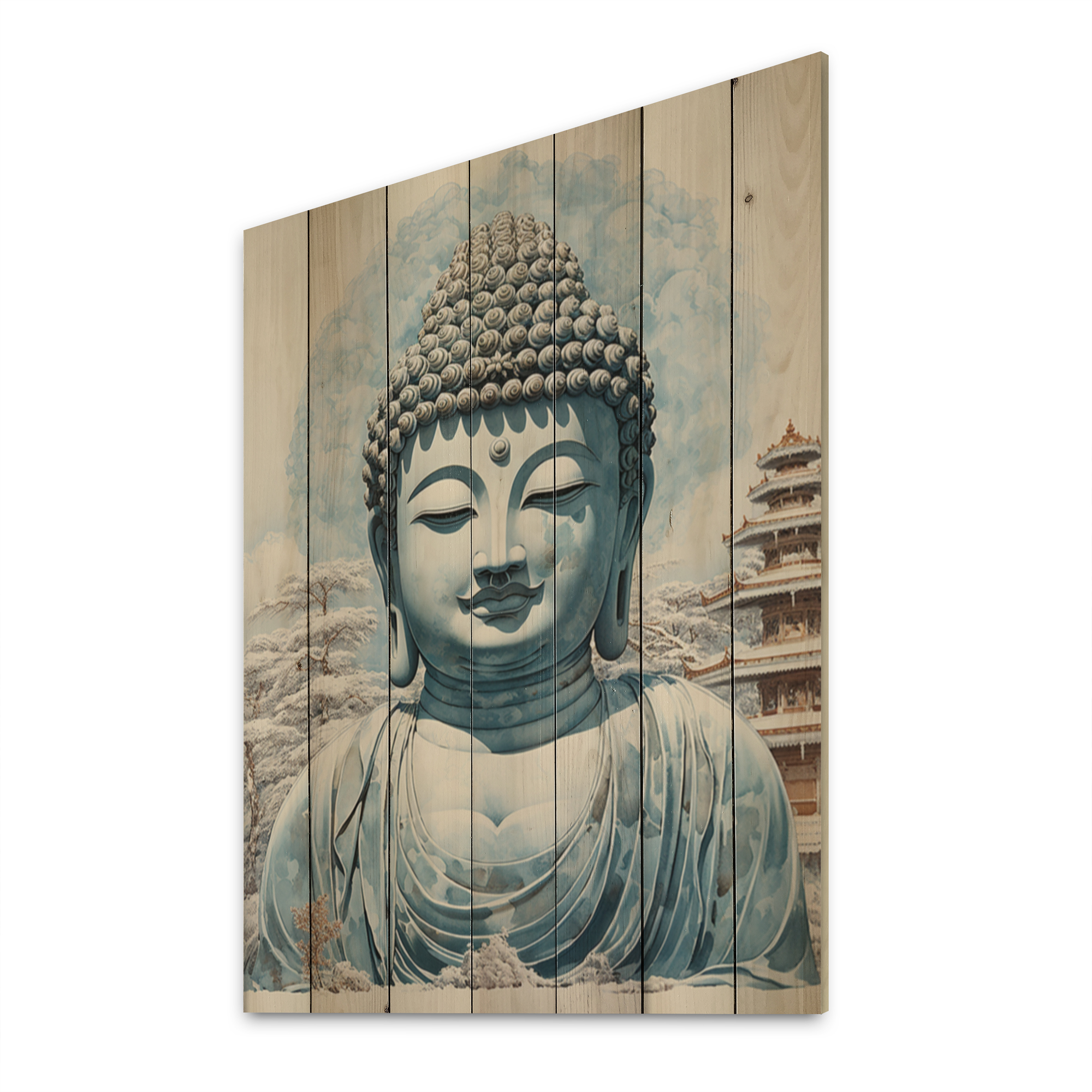 Designart "The Great Wave of Buddha A Masterpiece Unveiled" Spiritual ...
