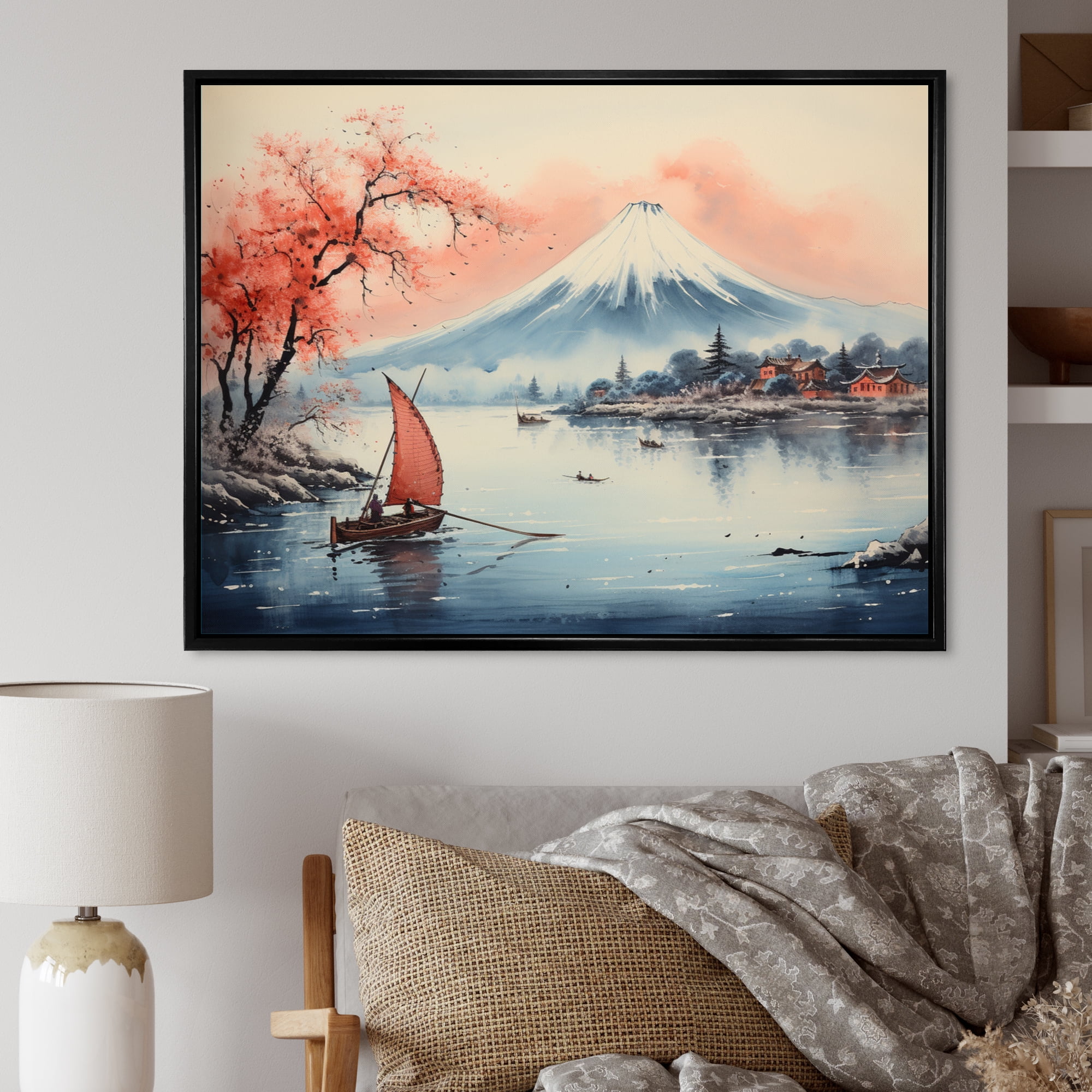 Designart "The Iconic Wave Masterpiece from Kanagawa I" Landscapes ...
