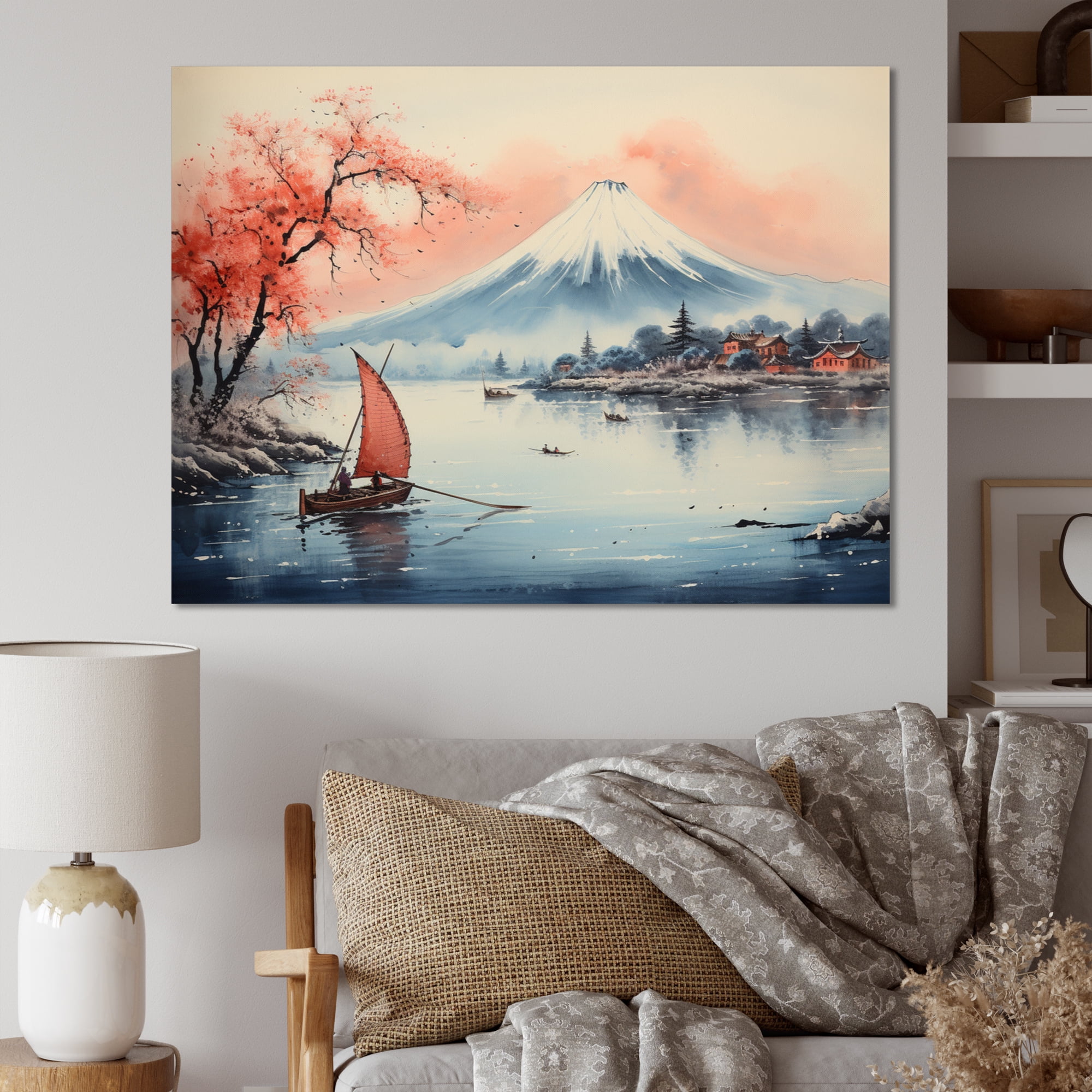 Designart "The Iconic Wave Masterpiece from Kanagawa I" Landscapes Wall ...