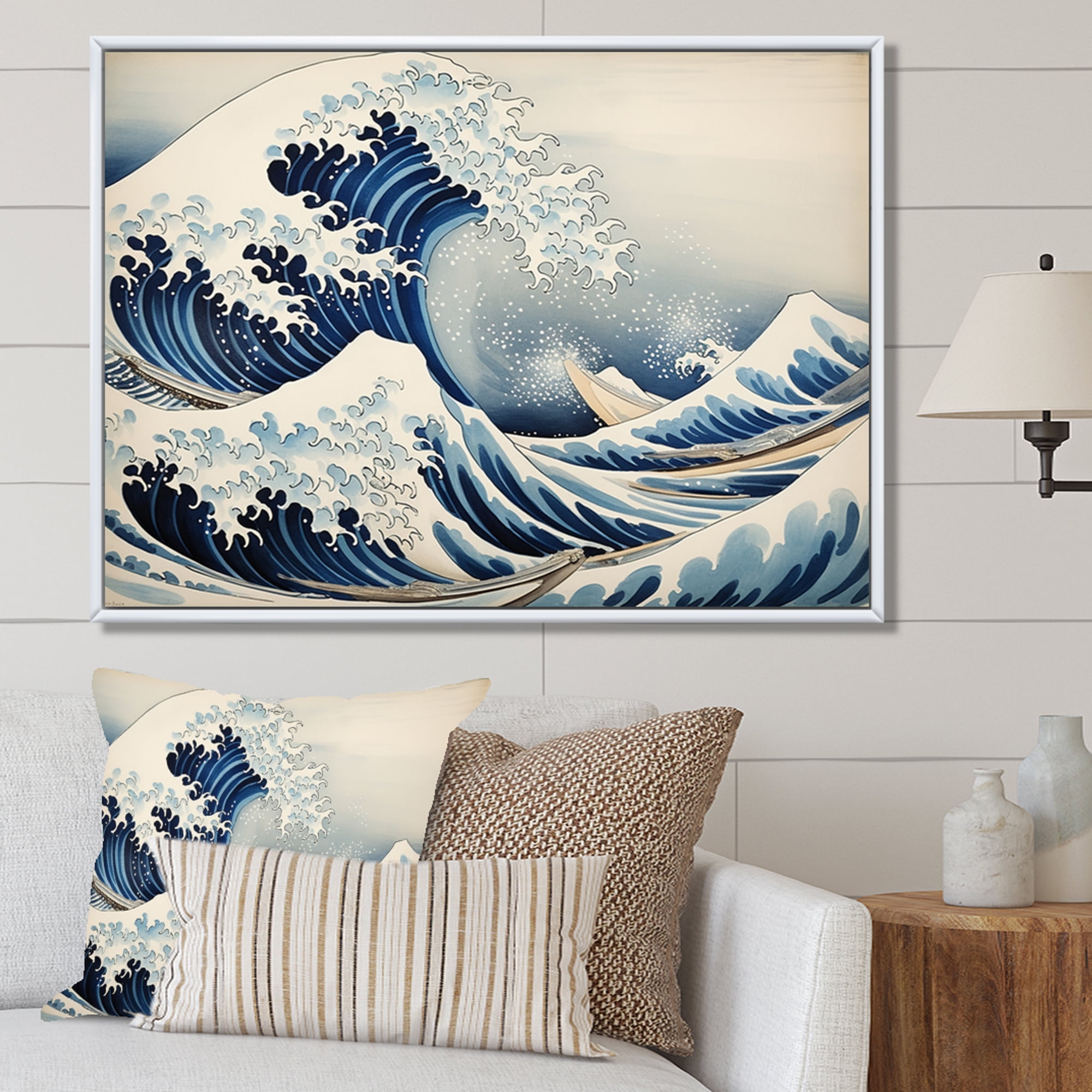 Designart "The Iconic Wave Masterpiece from Kanagawa IV" Nautical ...