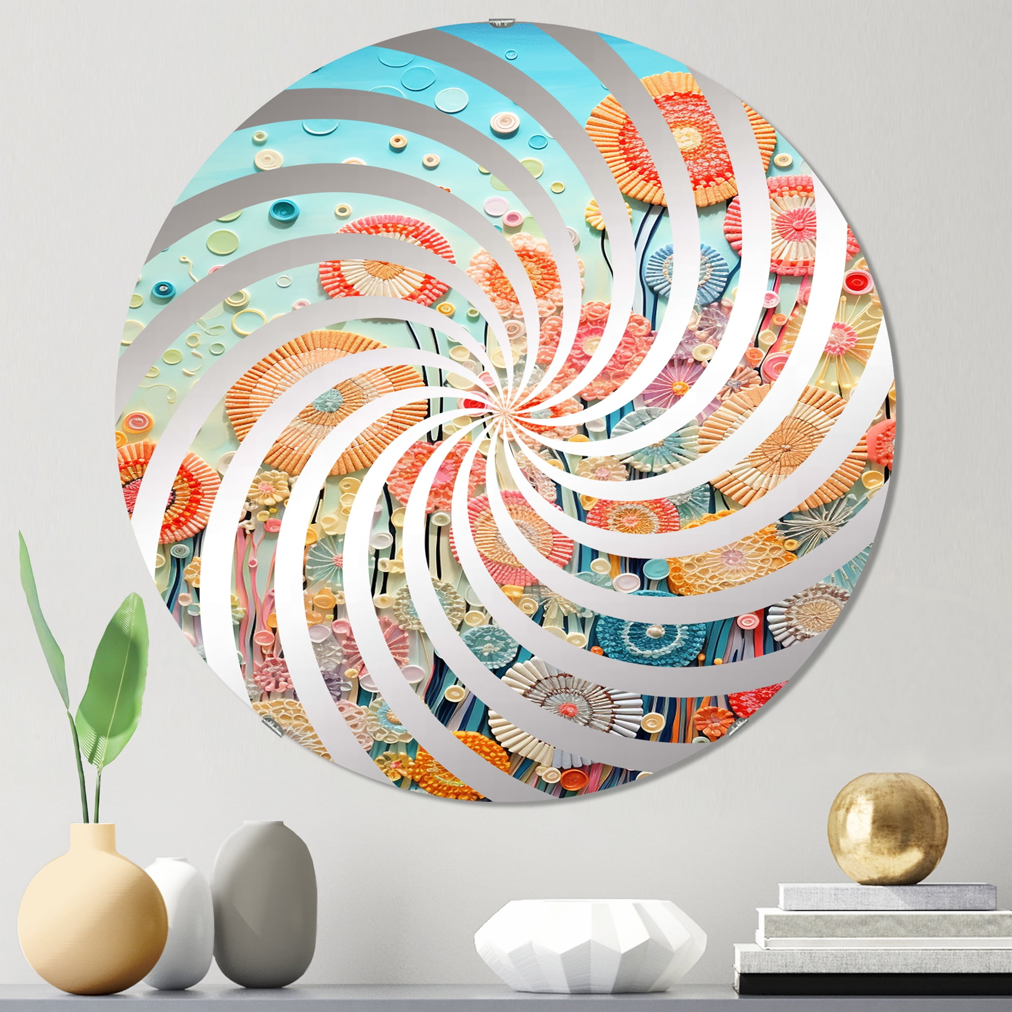 Designart "The Impressionistic Coral Reef Barrier" Coastal Coral Under ...
