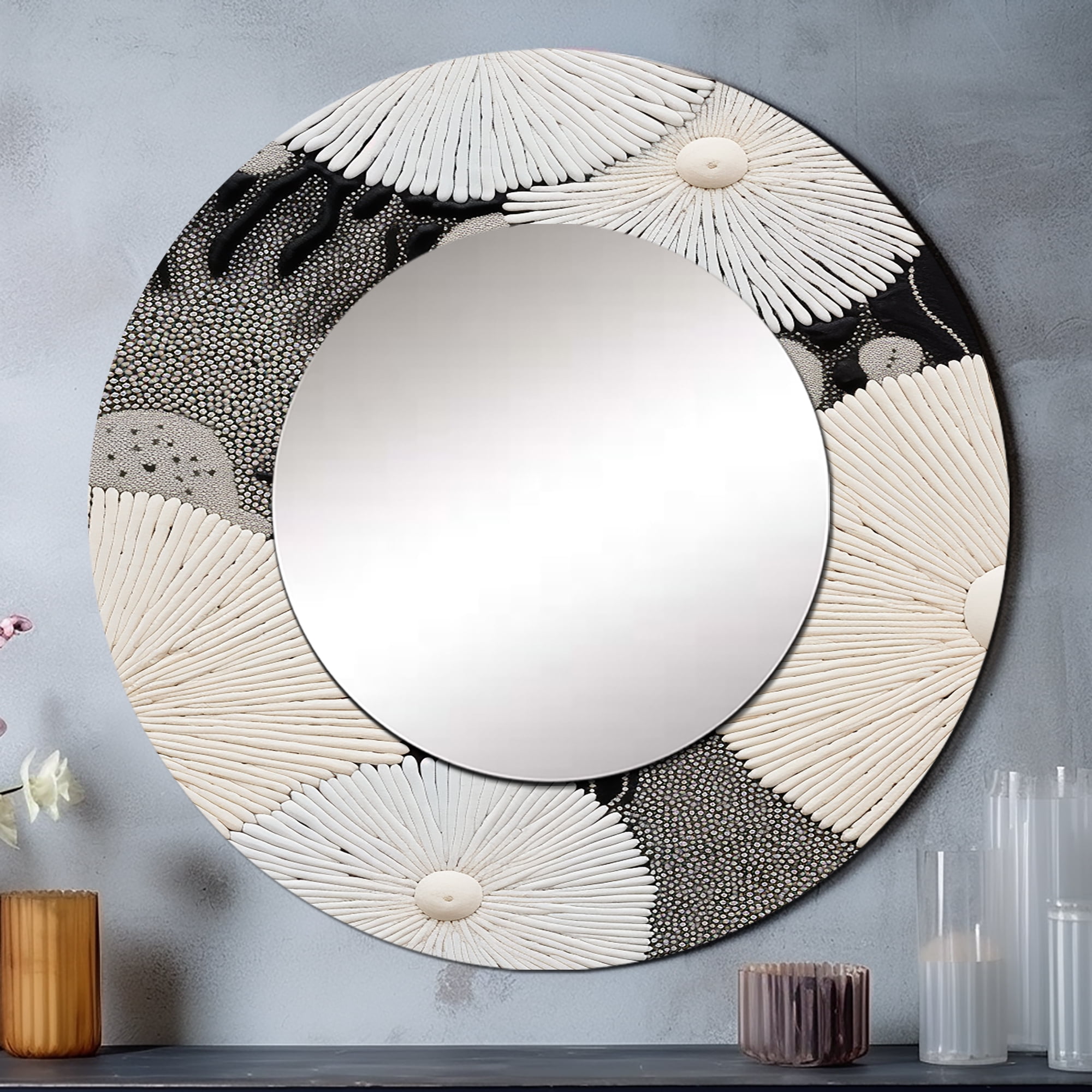 Designart "The Monochromatic Flow Of Coral Rivers" Coastal Coral Under ...
