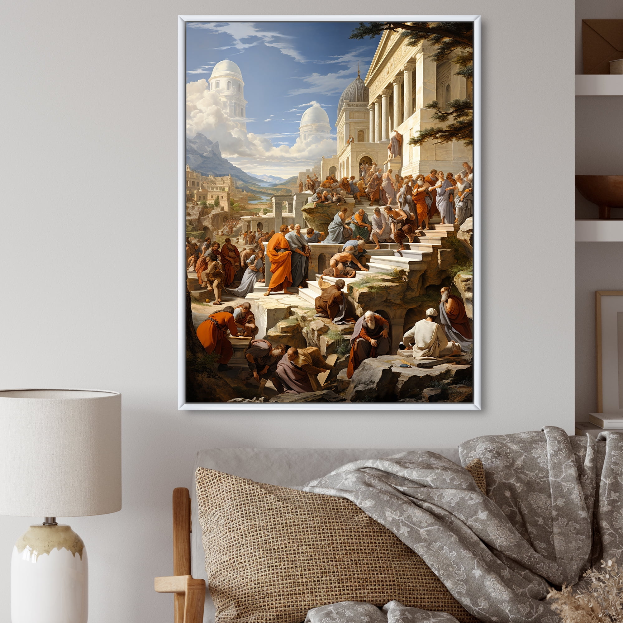 Designart "The School of Athens A Classical Masterpiece II" Spiritual ...