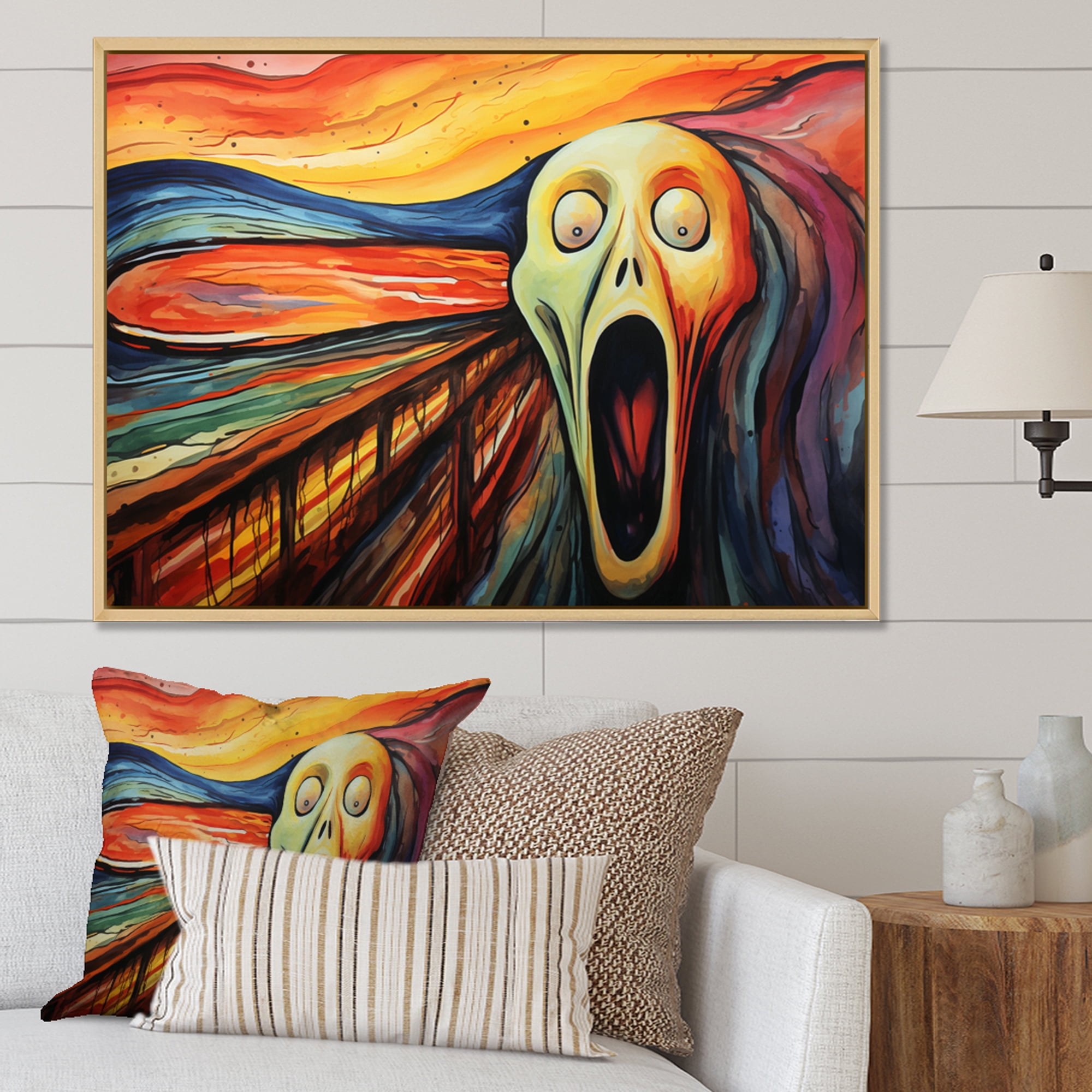 Designart "The Scream by Edvard An Iconic Masterpiece I" Masterpiece ...