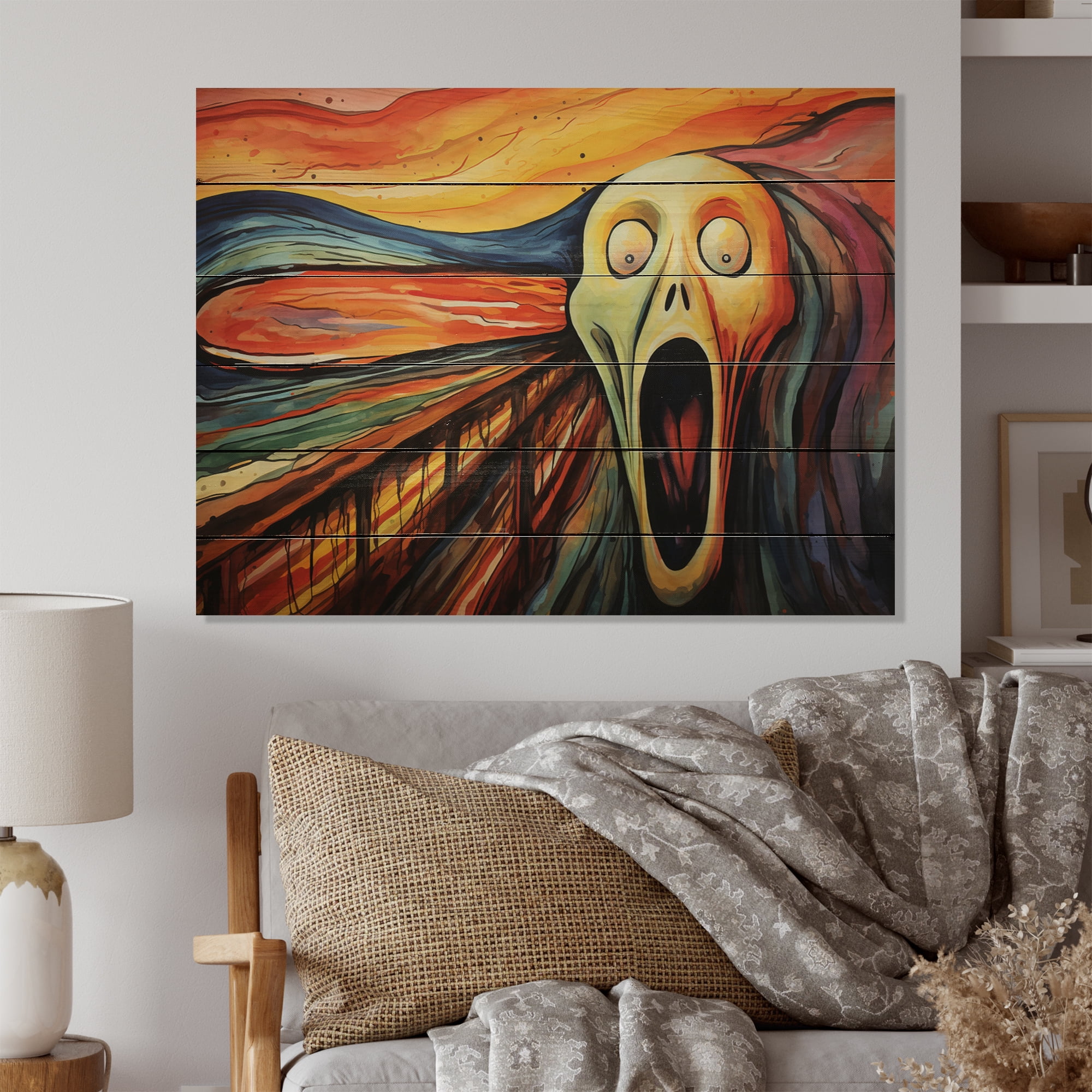 Designart "The Scream by Edvard An Iconic Masterpiece I" Masterpiece ...