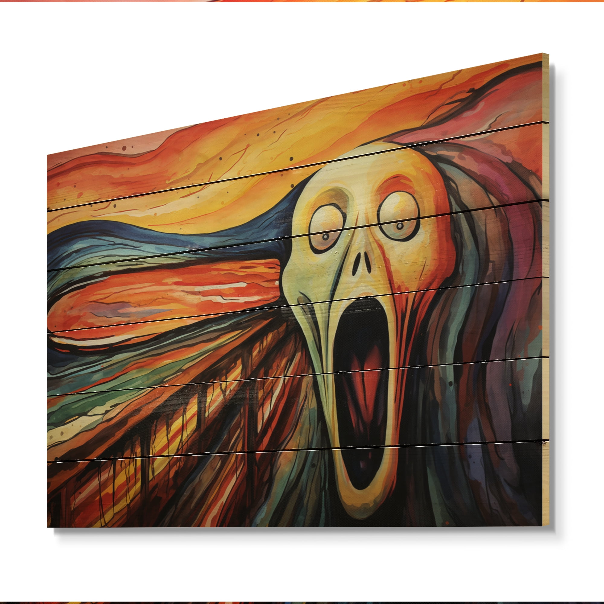 Designart "The Scream by Edvard An Iconic Masterpiece I" Masterpiece ...