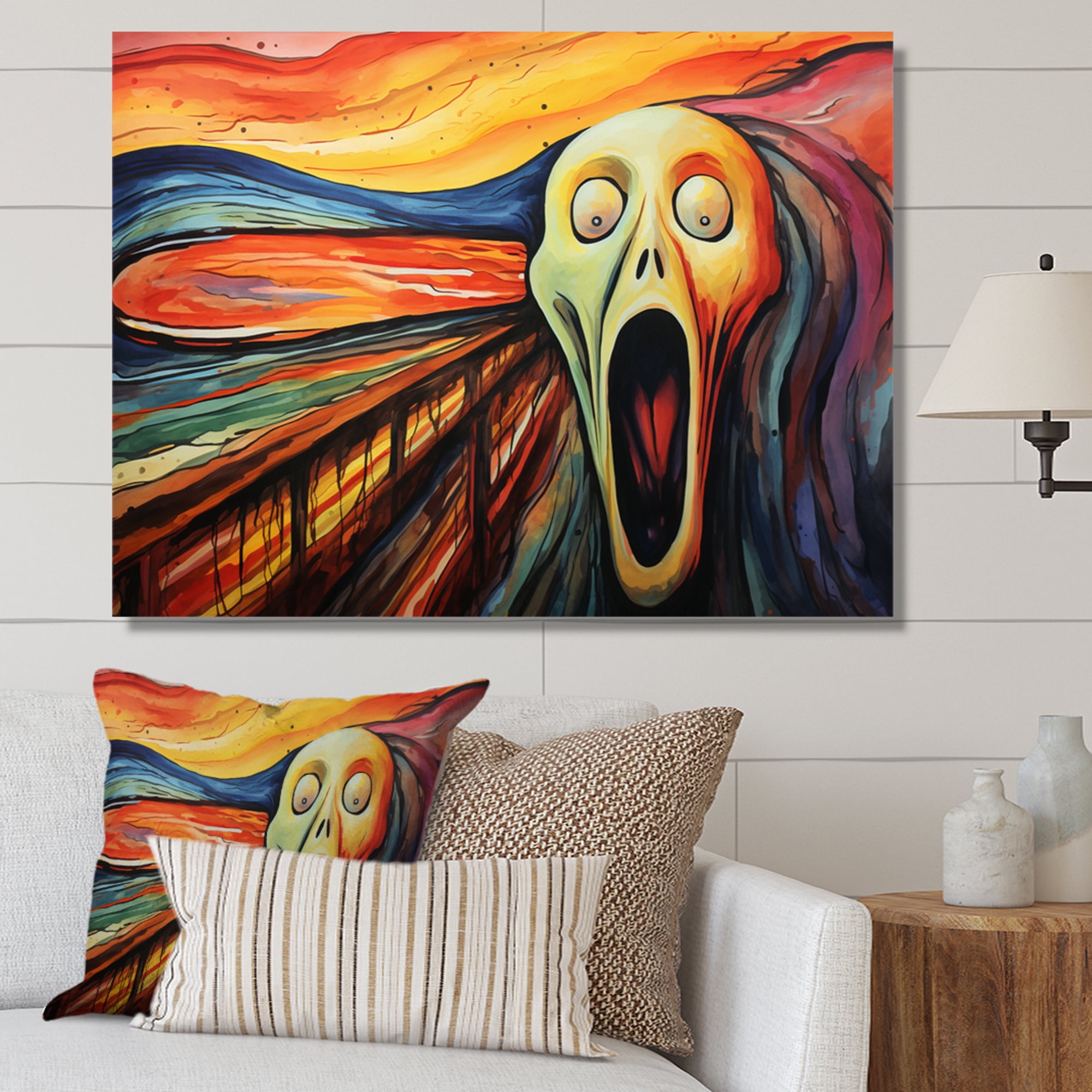 Designart "The Scream by Edvard An Iconic Masterpiece I" Masterpiece ...