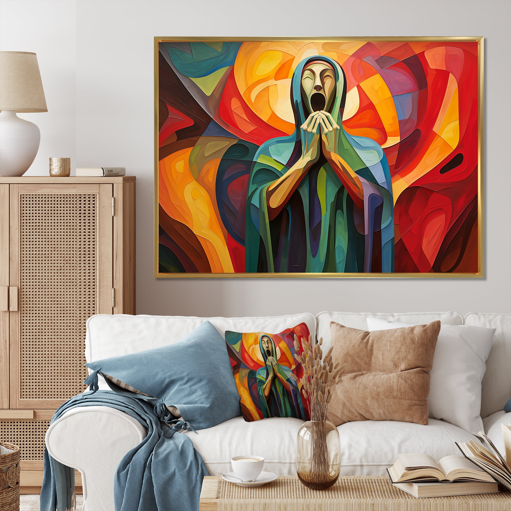 Designart "The Scream by Edvard An Iconic Masterpiece II" Masterpiece ...