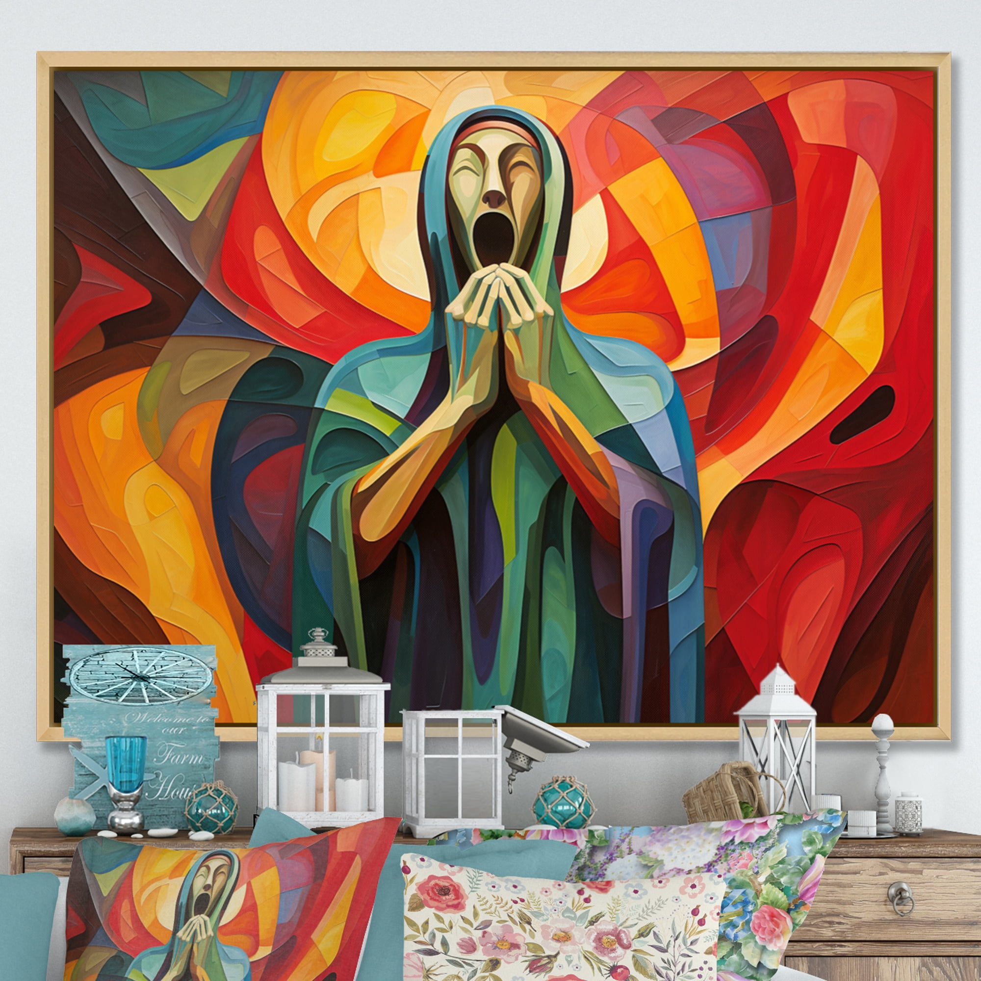 Designart "The Scream by Edvard An Iconic Masterpiece II" Masterpiece ...
