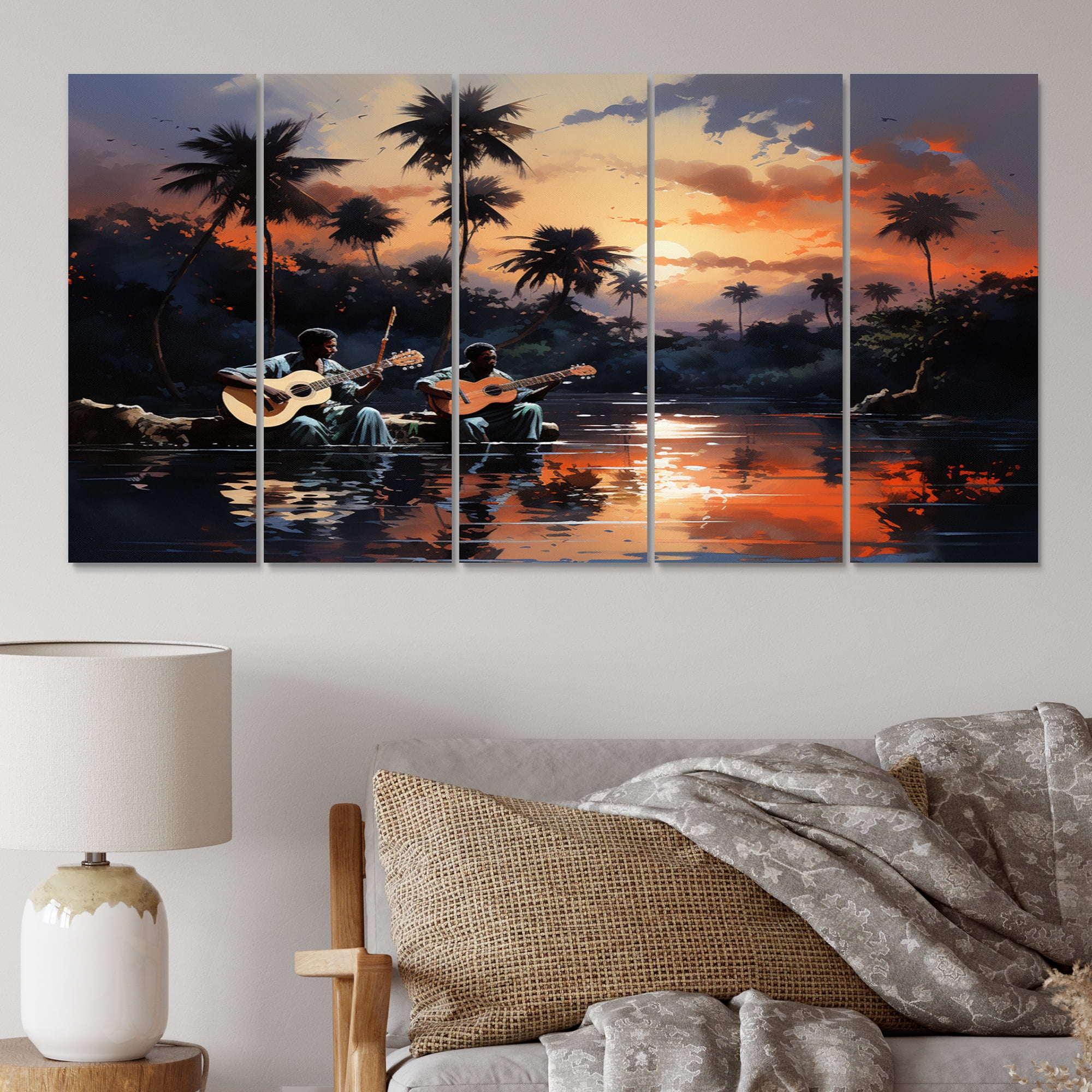 Designart "The Serenading African Wall art I" African Metal Art Print ...