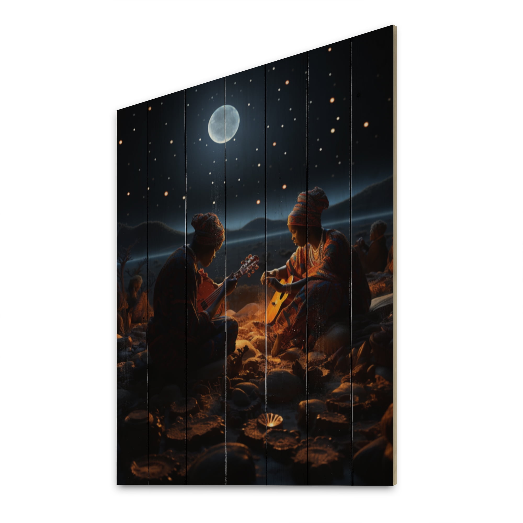 Designart "The Serenading African Wall art III" African Print on ...