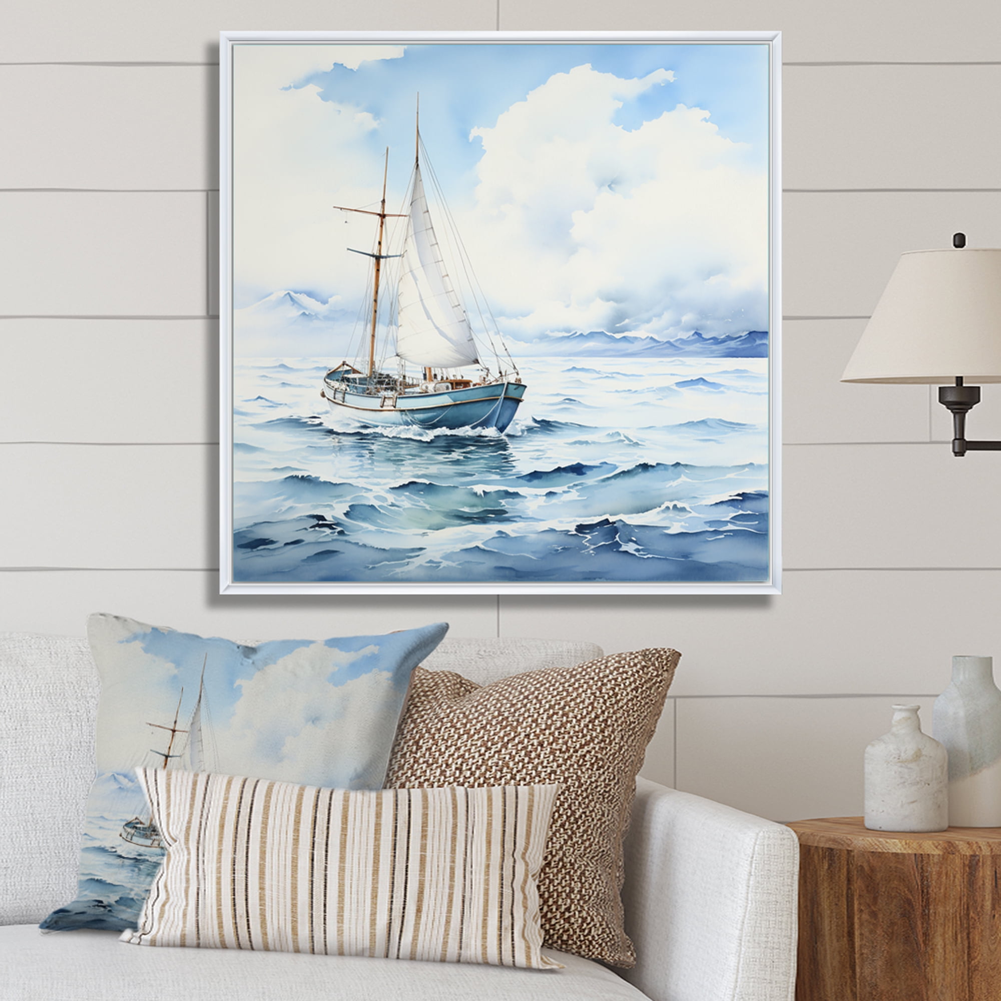 Designart "The Vastness Seascapes Capture wall art I" Nautical & Beach ...