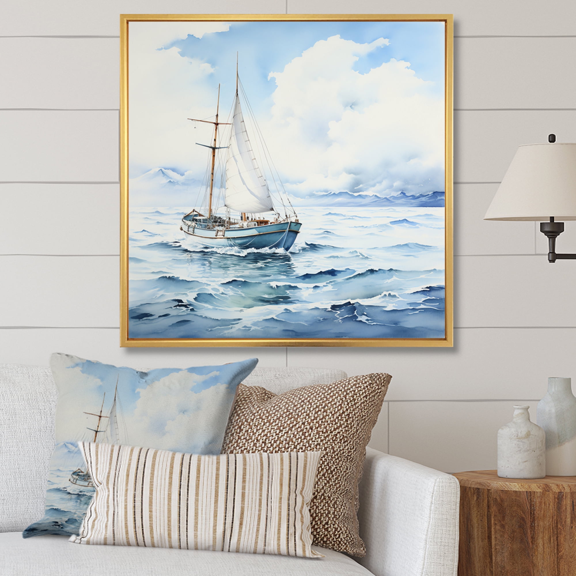 Designart "The Vastness Seascapes Capture wall art I" Nautical & Beach ...