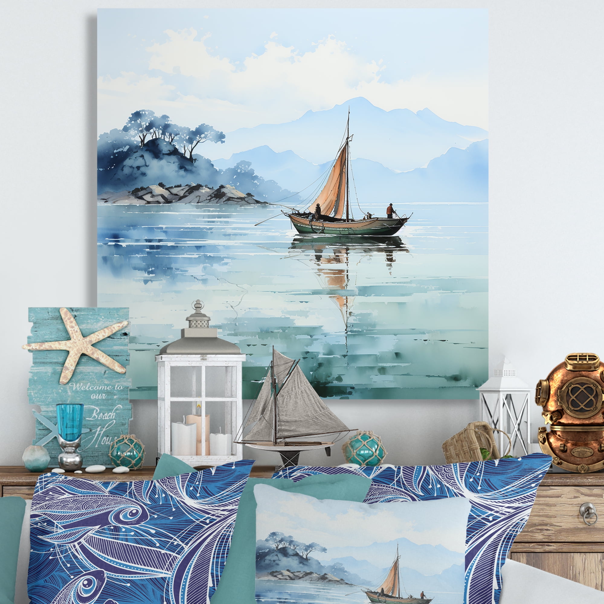 Designart "The Vastness Seascapes Capture wall art II" Nautical & Beach ...