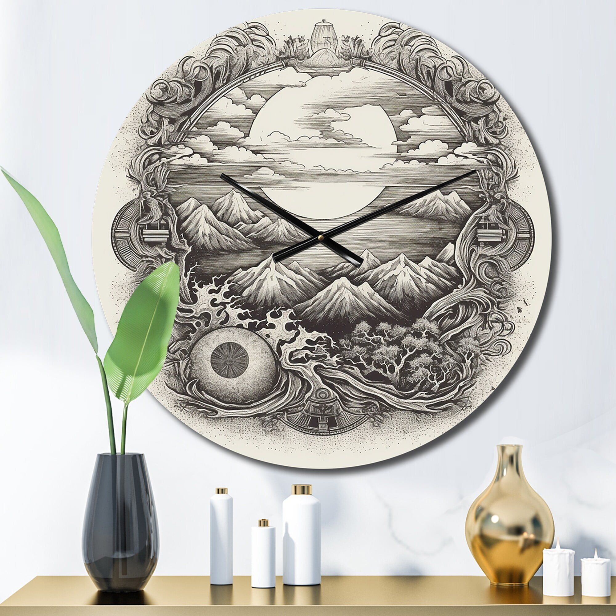 Designart "Timeless Asian Landscape Eternal Tranquility" Chinese ...