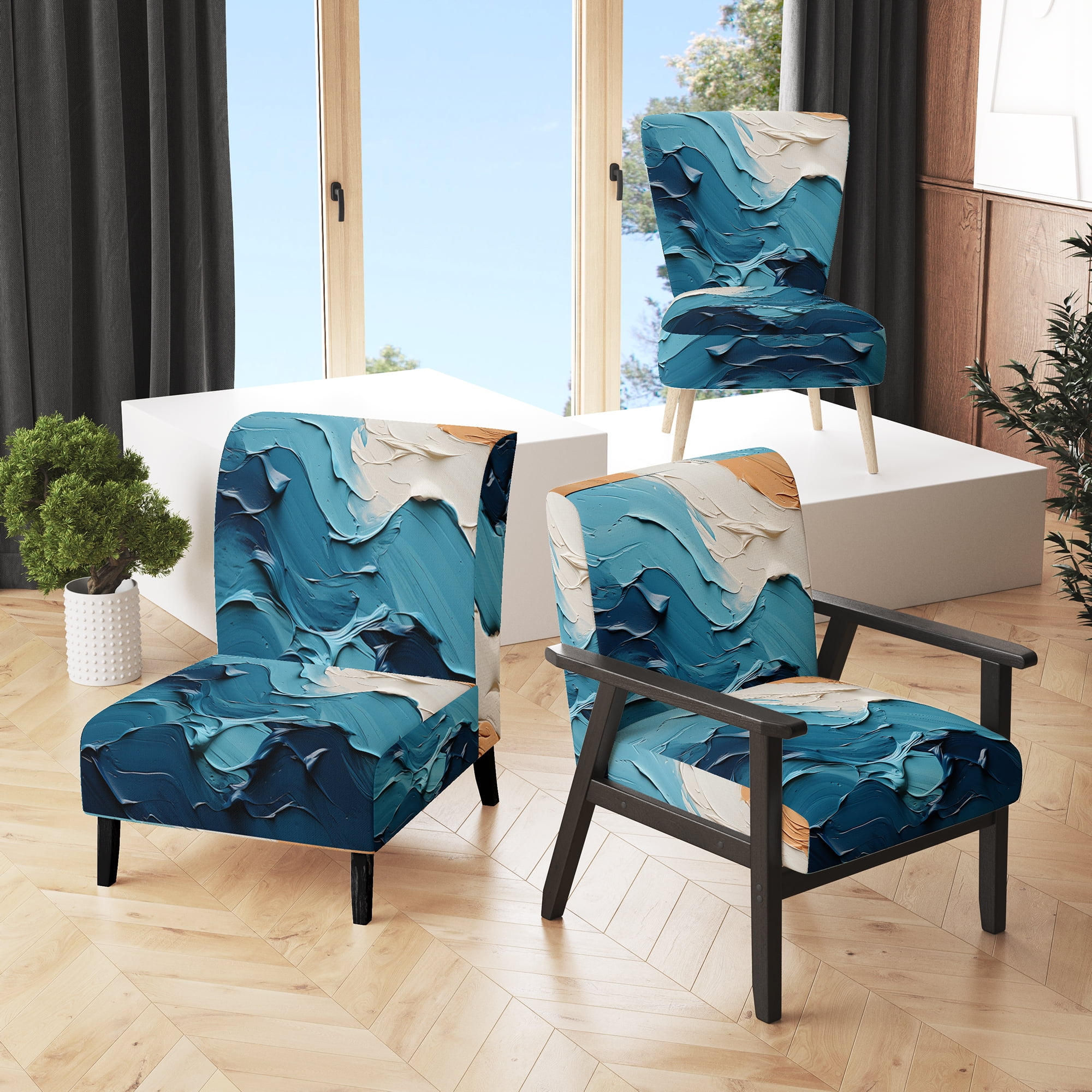 Designart "Timeless Nautical Surrealism in Wonderland I" Teal ...