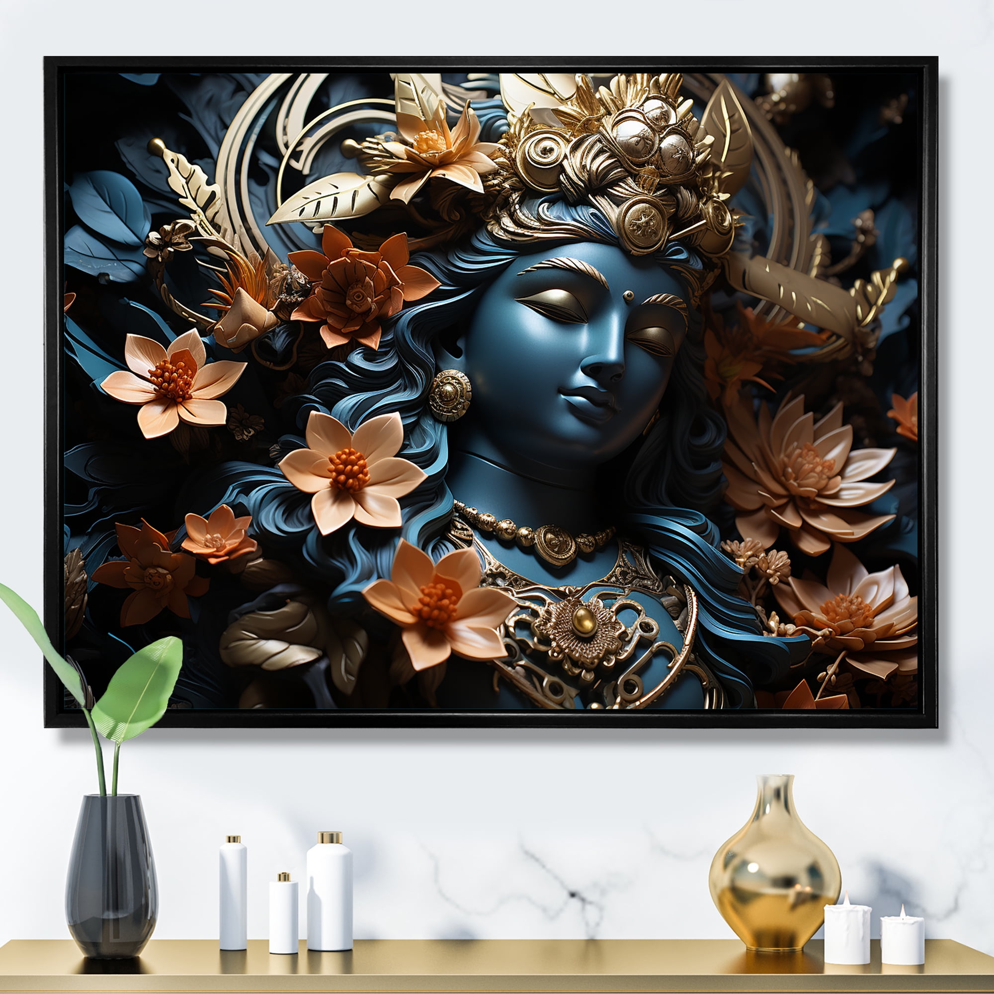 Designart "Topaz-Touched Kubera: Hindu God Of Treasure" Hinduism ...