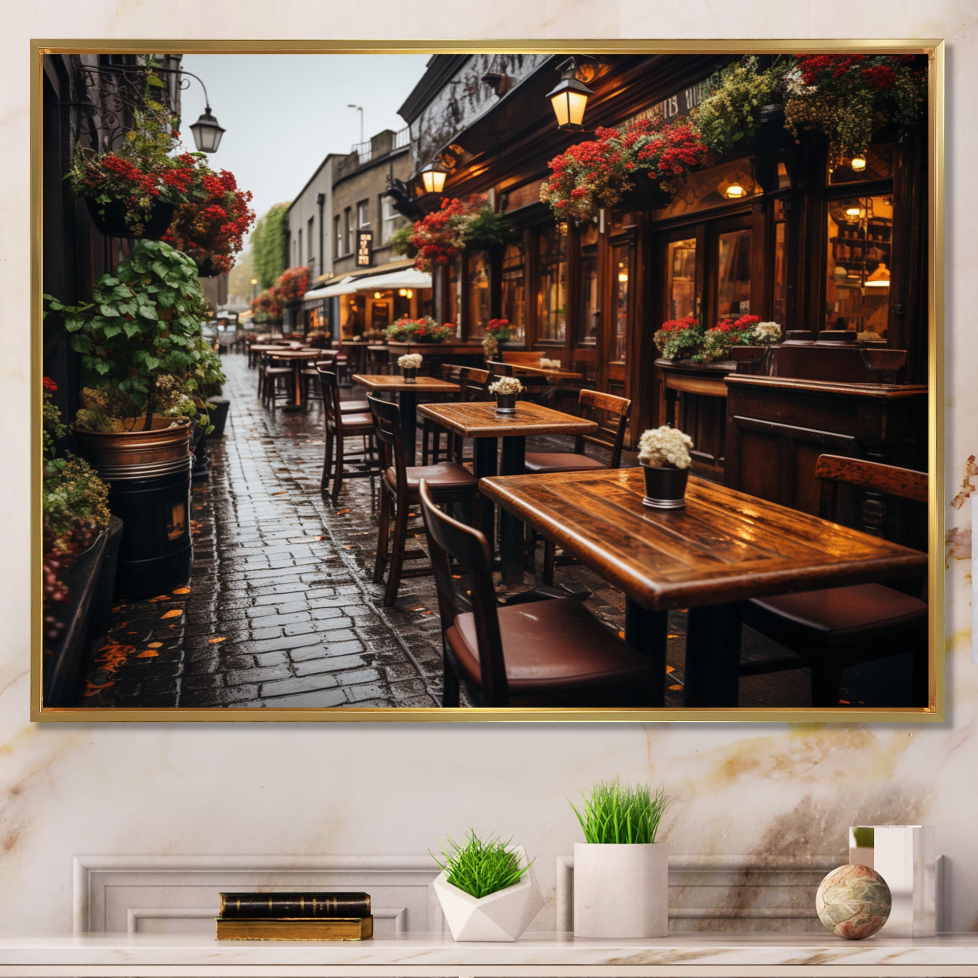 Designart "Traditions of the Irish I" Ireland Floater Framed Wall Decor ...