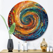 Danya B. School of Fish Blue and Silver Tone Modern Metal Wall Art ...