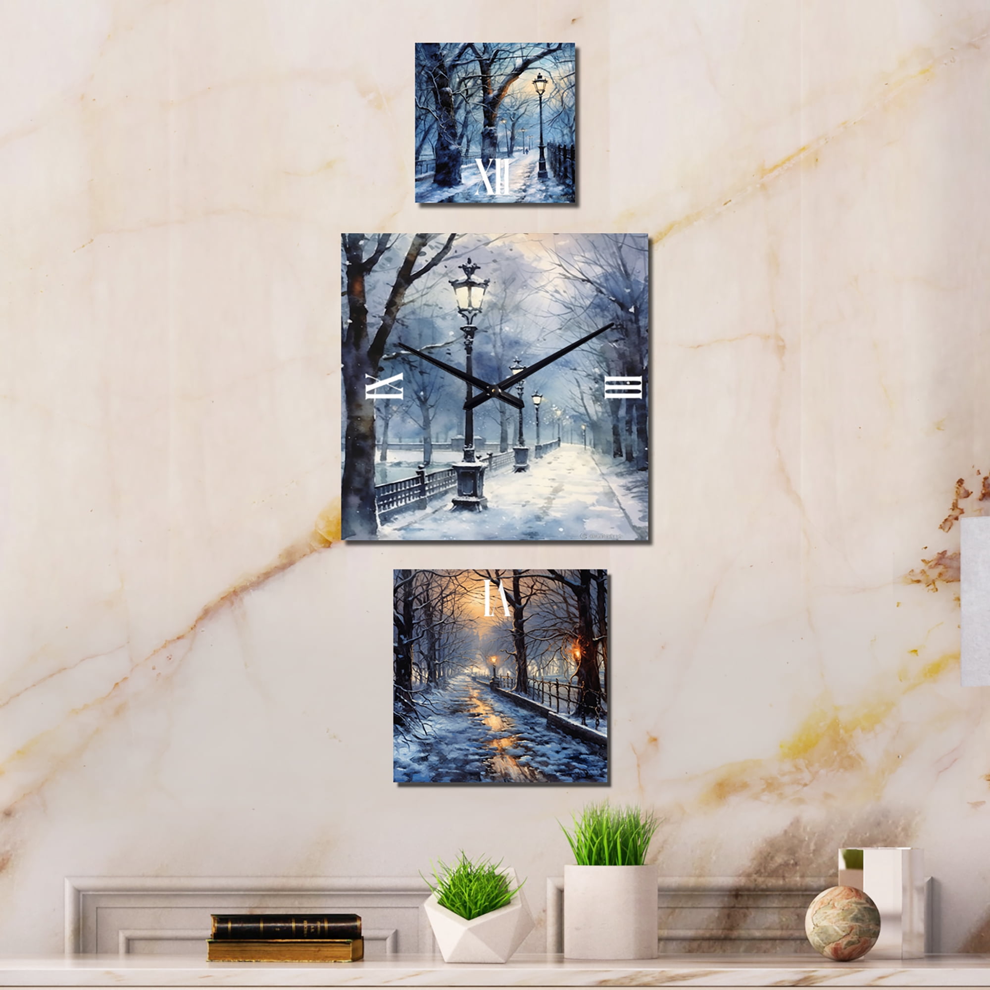 Designart "Tree-Lined Alley in the Park III" Forest Oversized ...