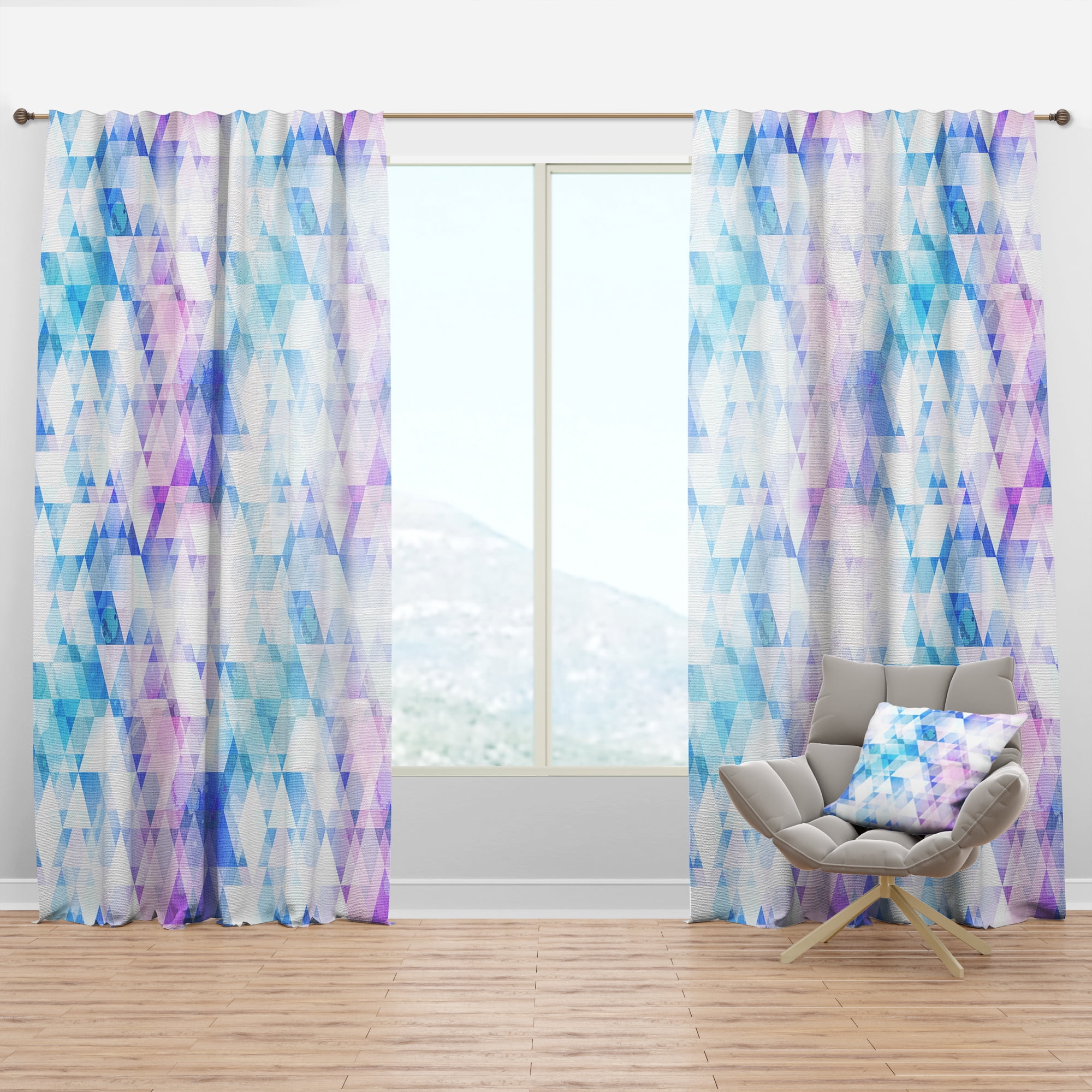 Designart 'Triangular Shapes Colourfields X' Modern & Contemporary ...