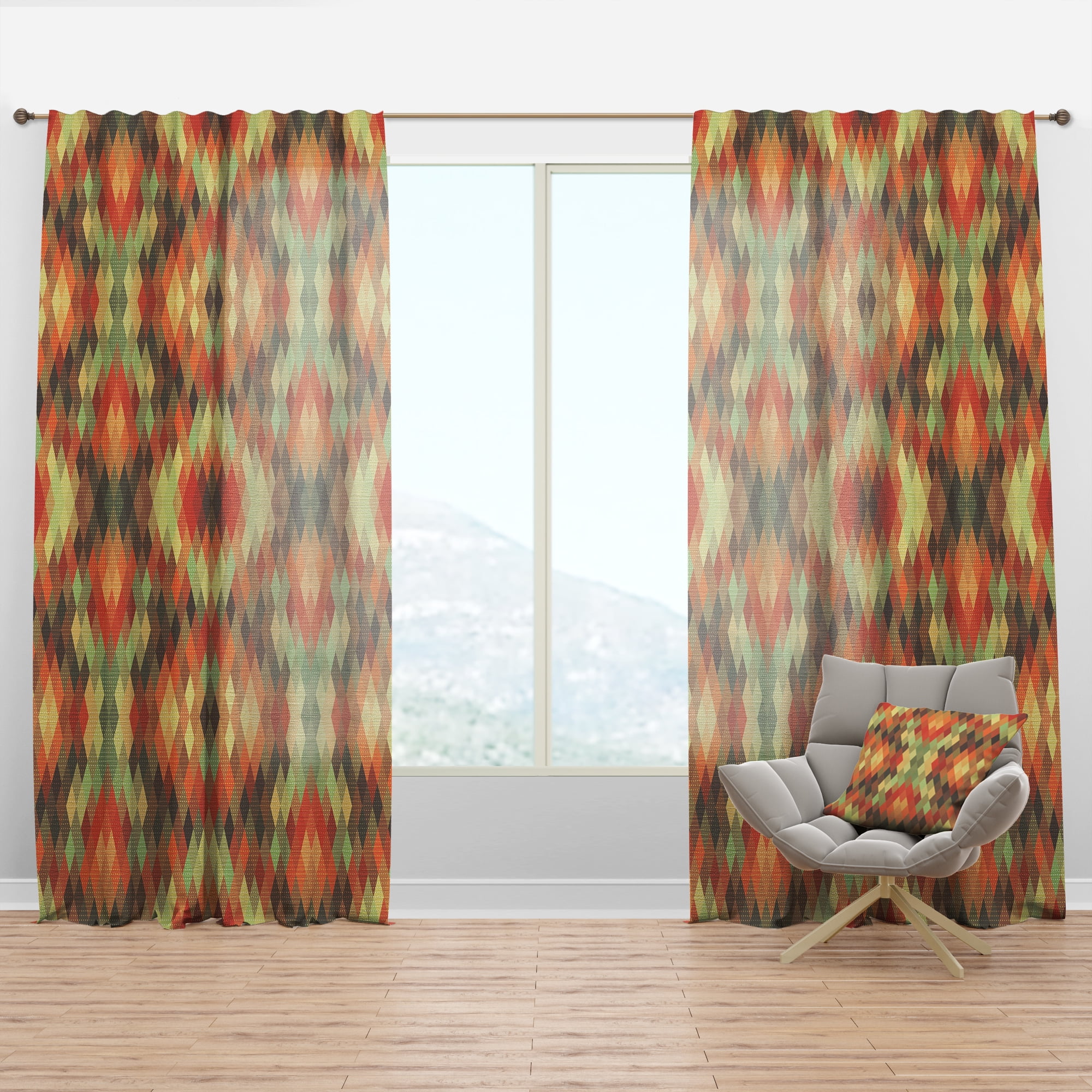 Designart 'Triangular Shapes Colourfields XXX' Modern & Contemporary ...