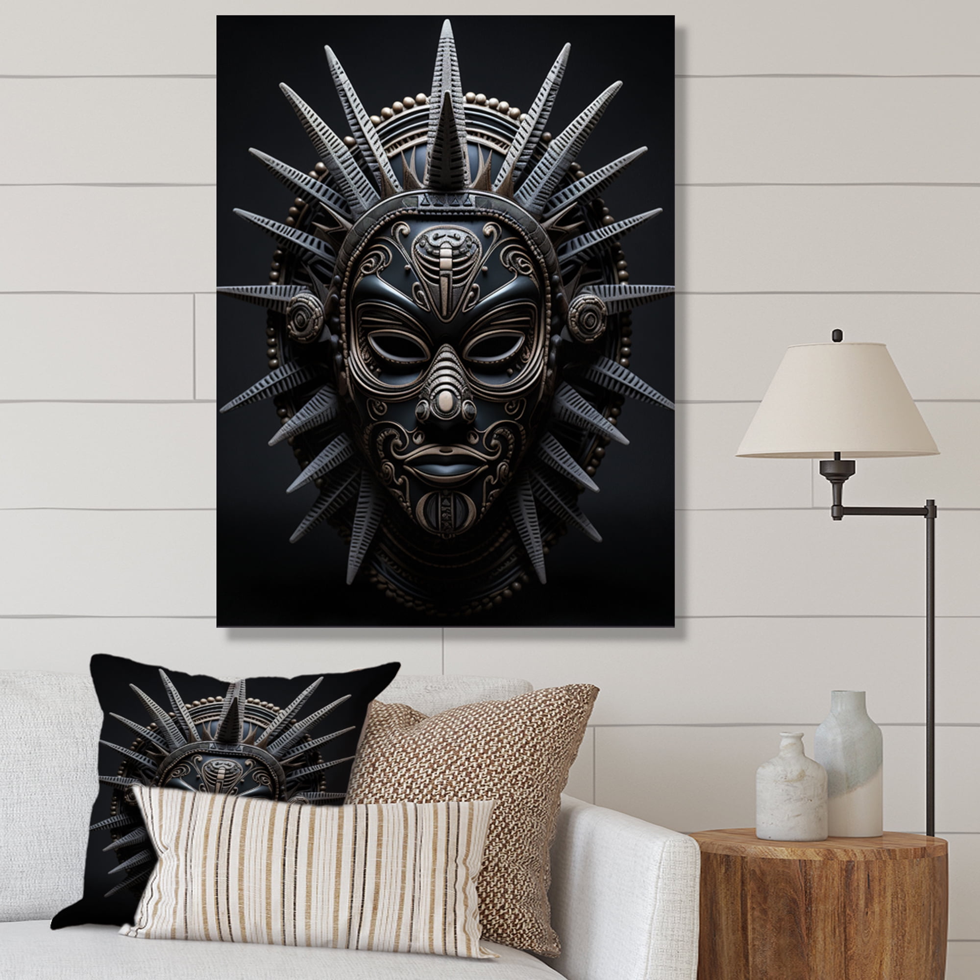Designart "Tribal African Masks I" African Tribes Wall Decor - Walmart.com
