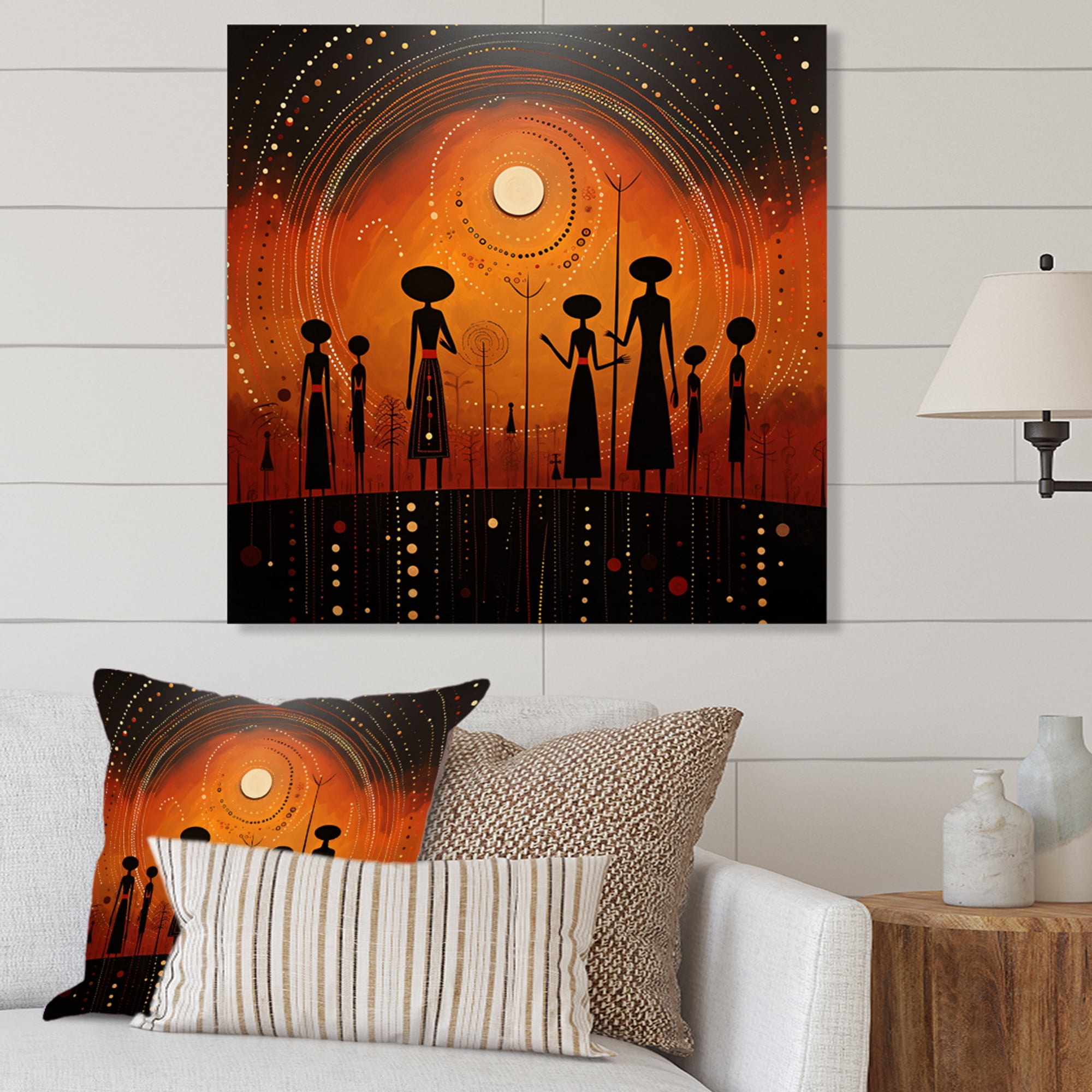 Designart "Tribes Ancient African Traditions VII" African Tribes Metal ...