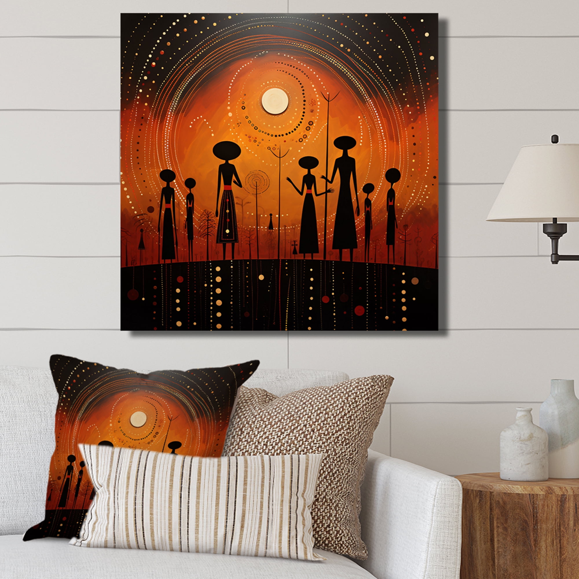 Designart "Tribes Ancient African Traditions VII" African Tribes Wall ...