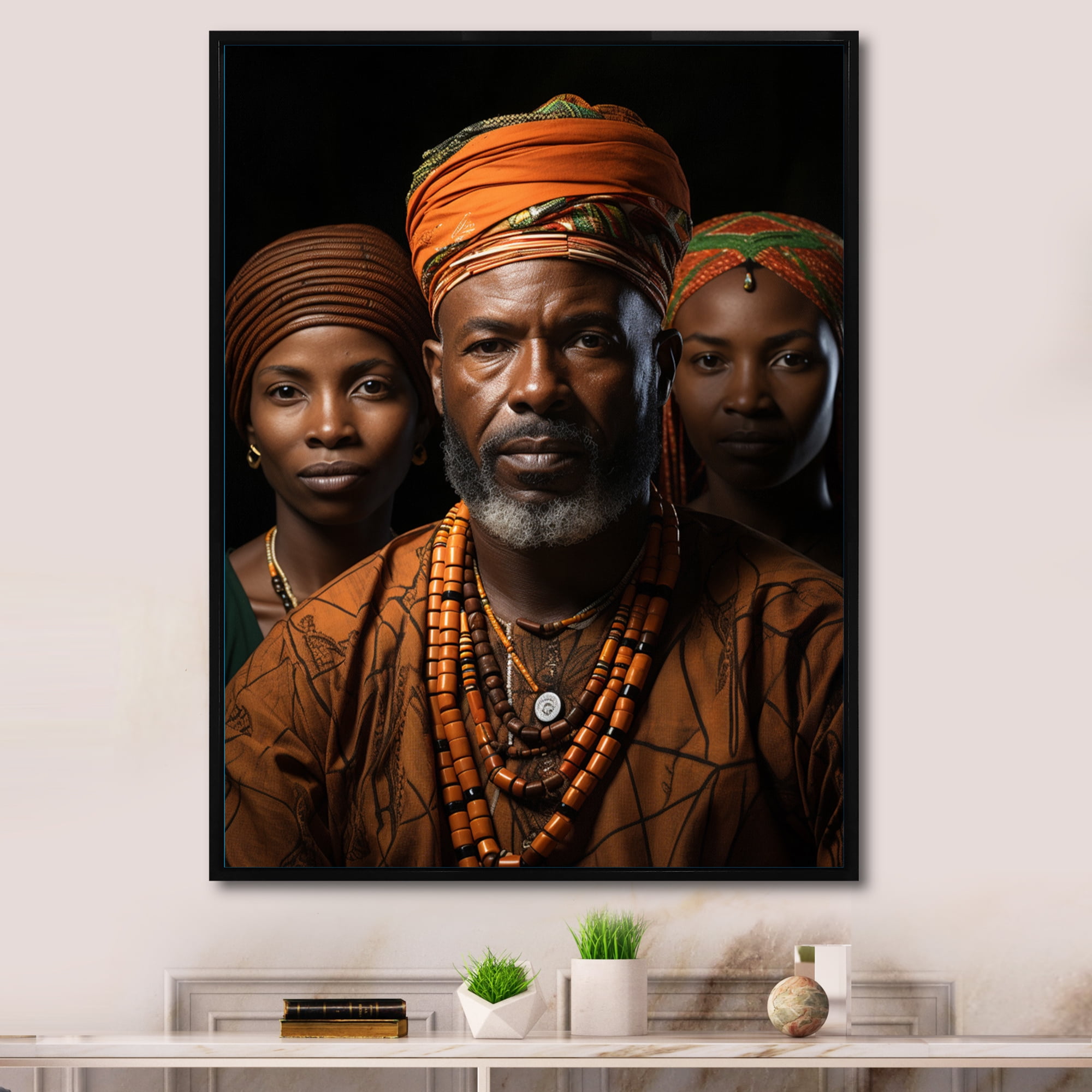 Designart "Tribes Ashanti African Ghana I" African Tribes Floater ...