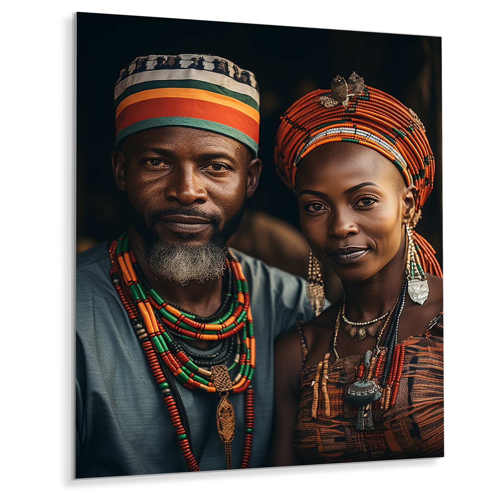 Designart "Tribes Ashanti African Ghana II" African Tribes Metal Wall ...