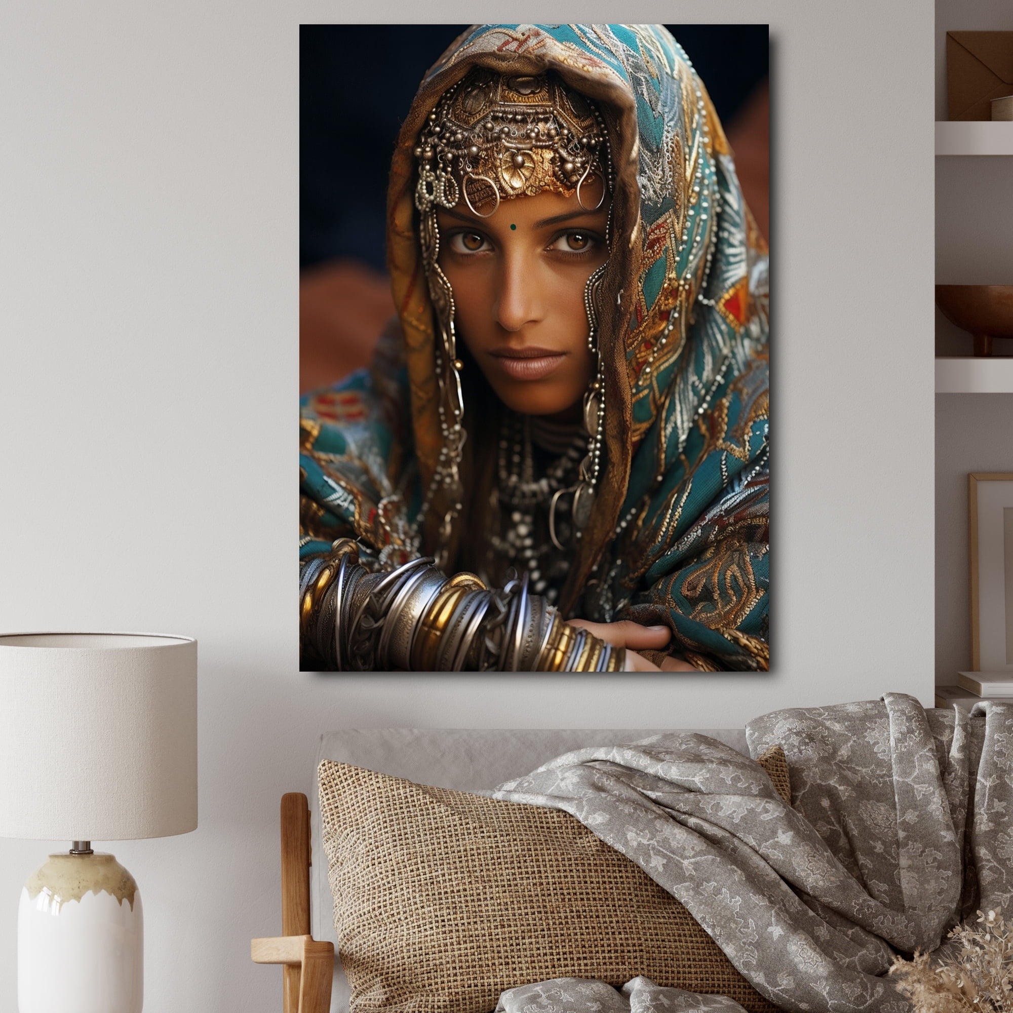 Designart "Tribes Berber African North" African Tribes Canvas Wall Art ...